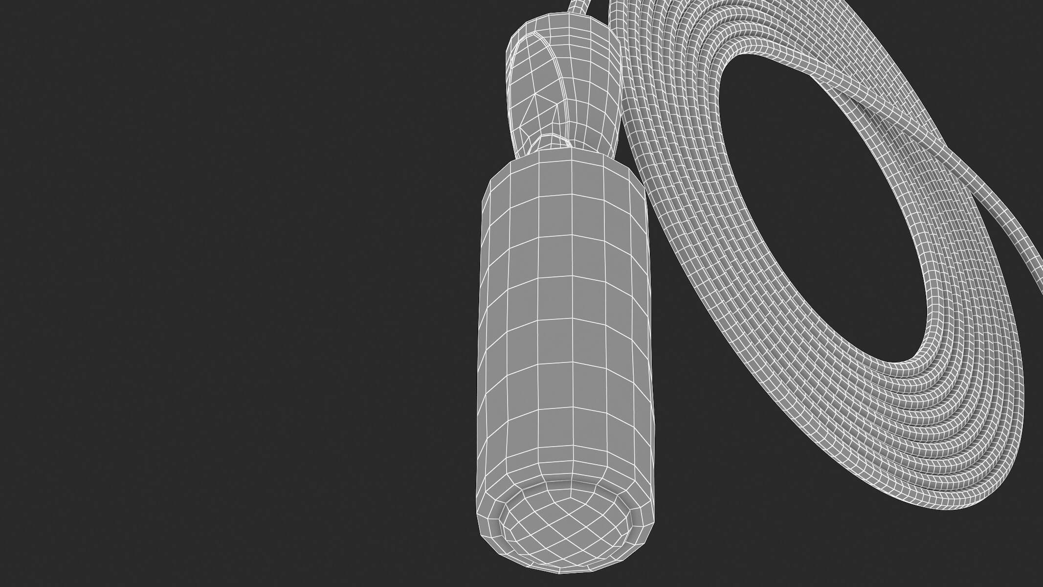 Adjustable Steel Wire Jump Rope - 3D Model by frezzy