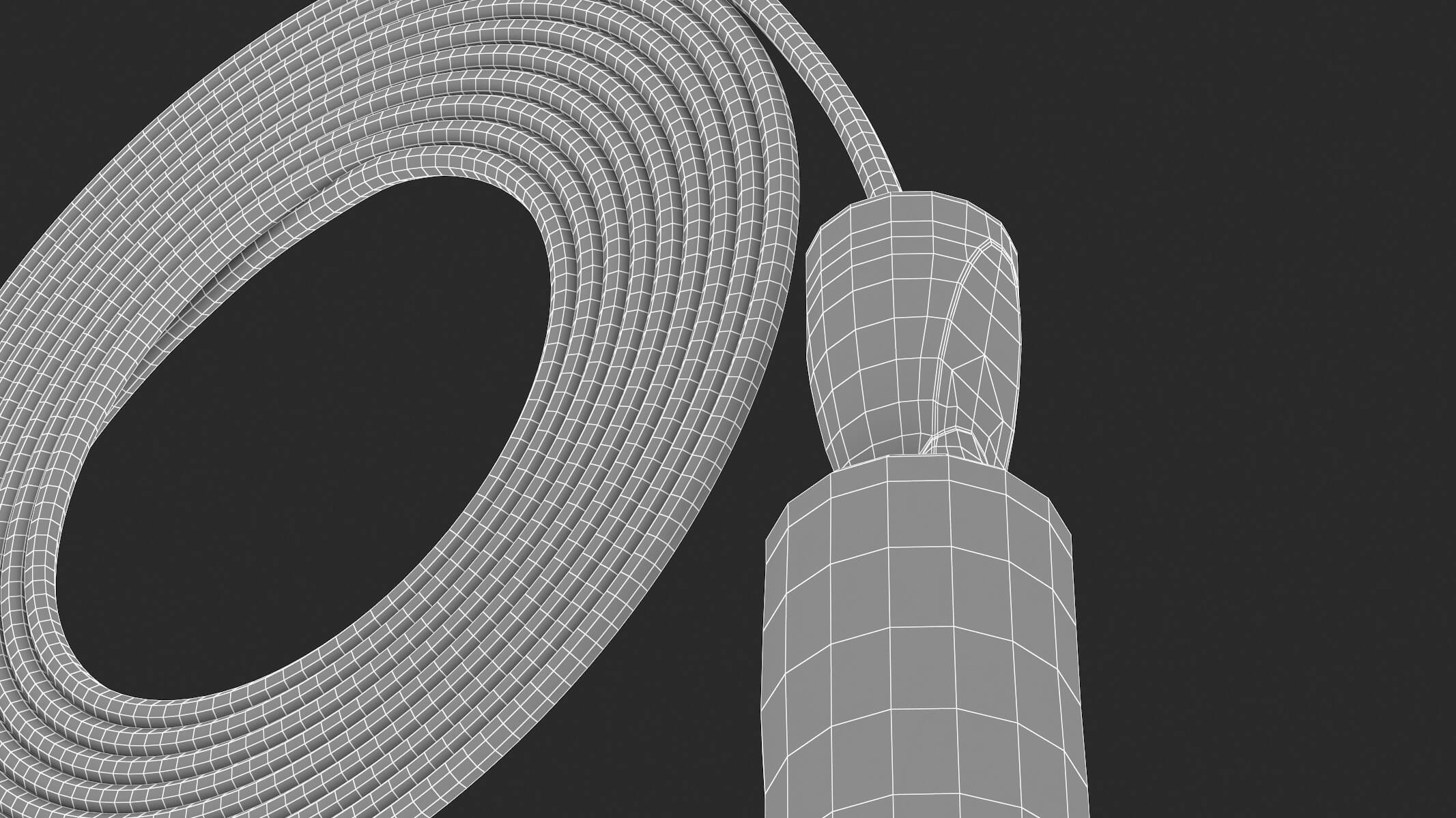 Adjustable Steel Wire Jump Rope - 3D Model by frezzy