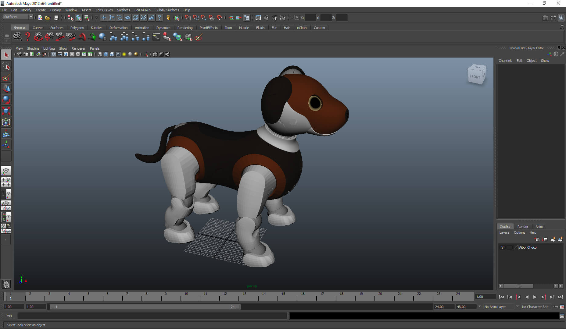 Aibo Choco - 3D Model by frezzy