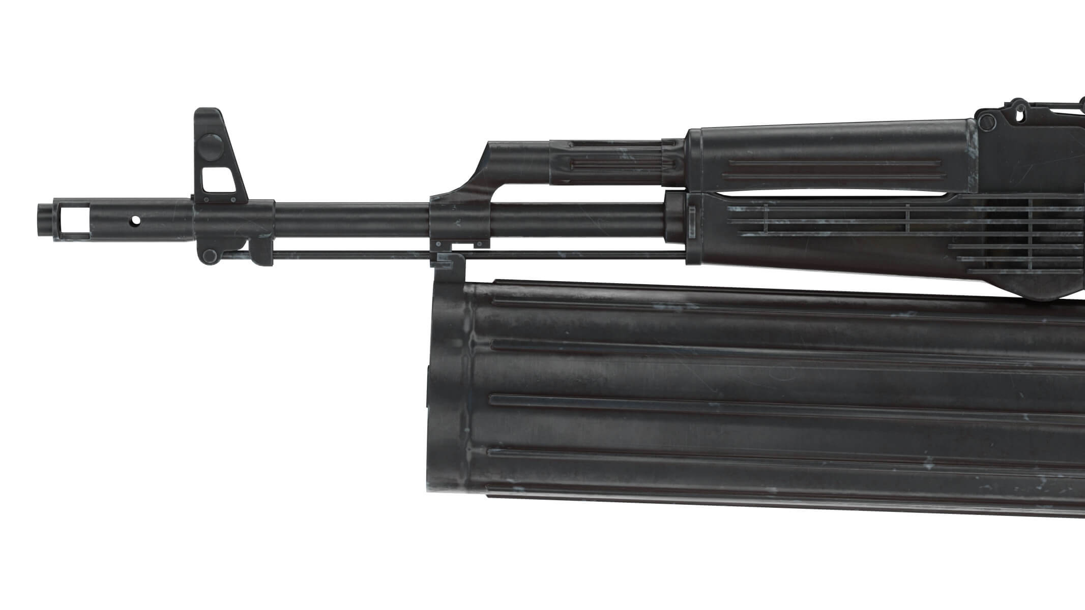 AK-74 PP-19 Mag Low Poly 3D Model by frezzy