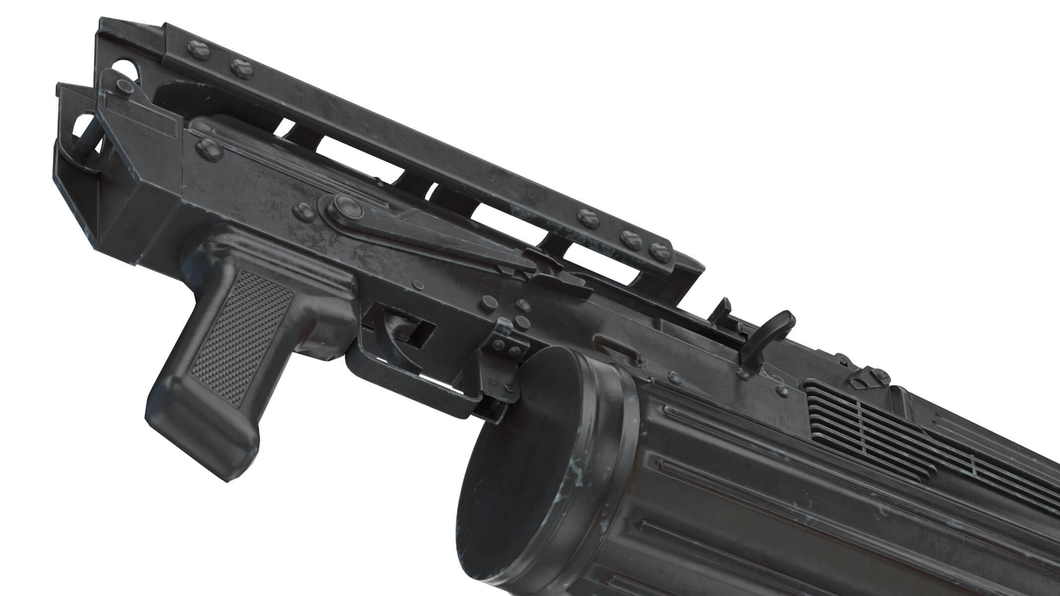 AK-74 PP-19 Mag Low Poly 3D Model by frezzy