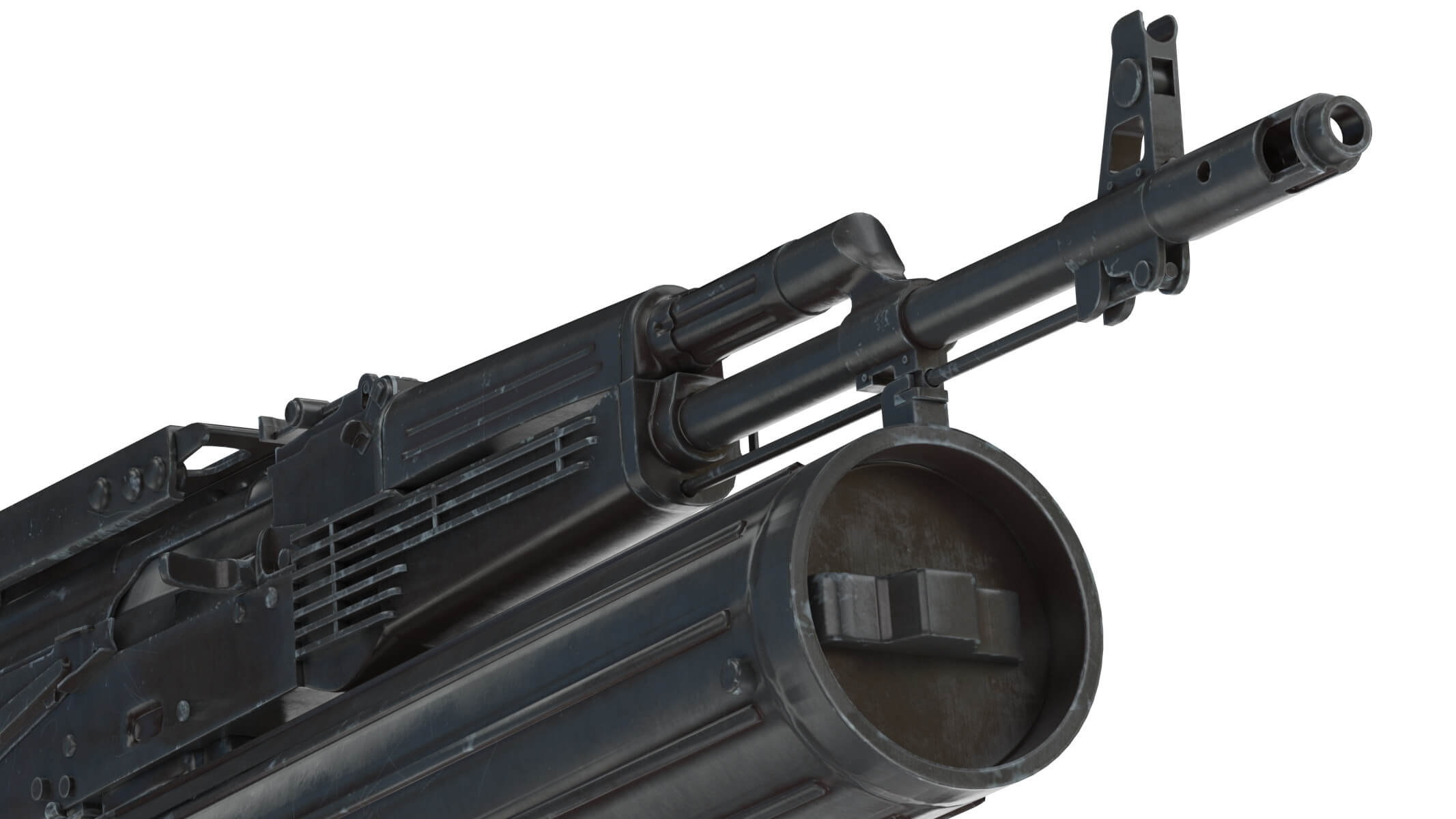 AK-74 PP-19 Mag Low Poly 3D Model by frezzy