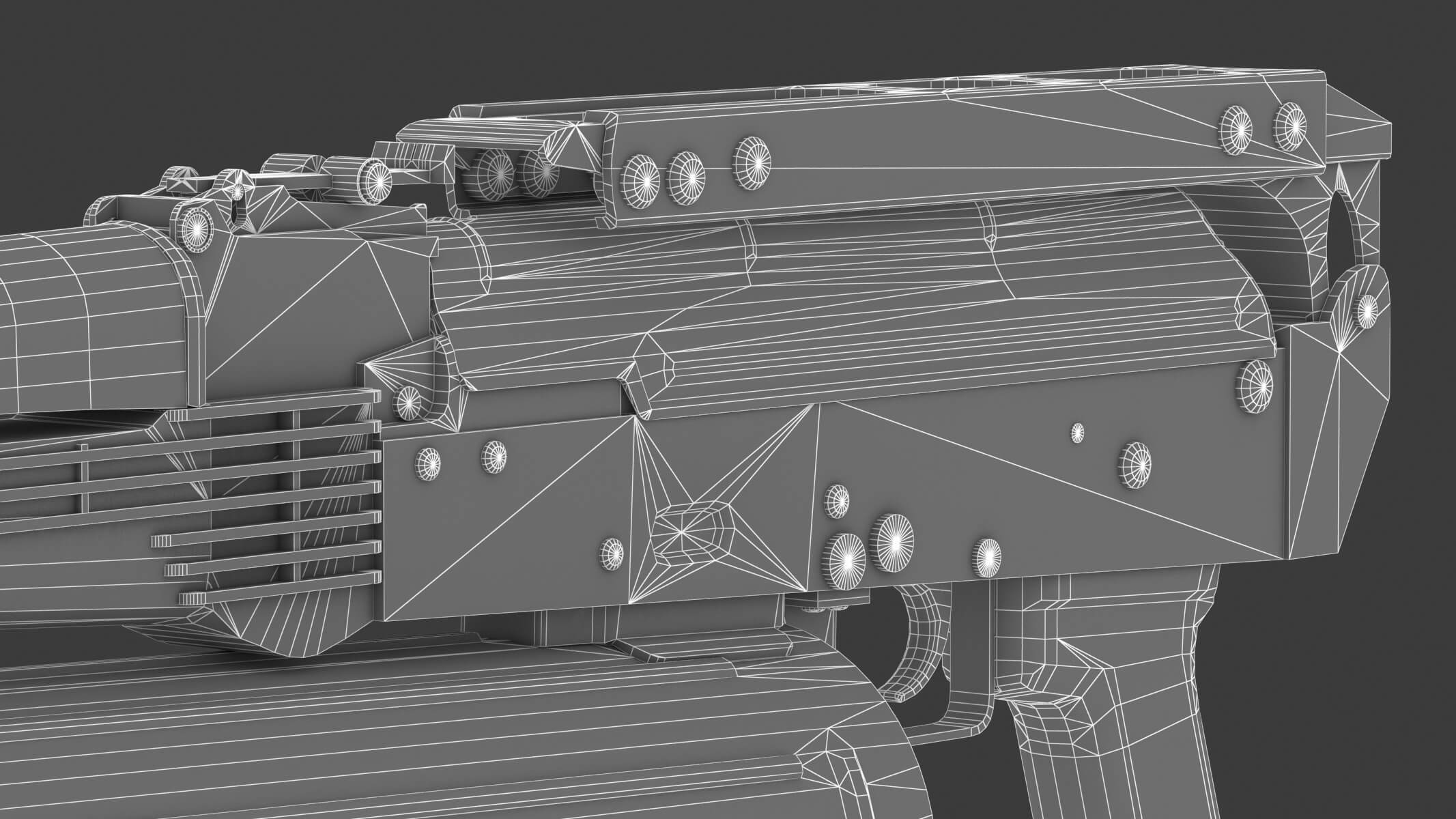 AK-74 PP-19 Mag Low Poly 3D Model by frezzy