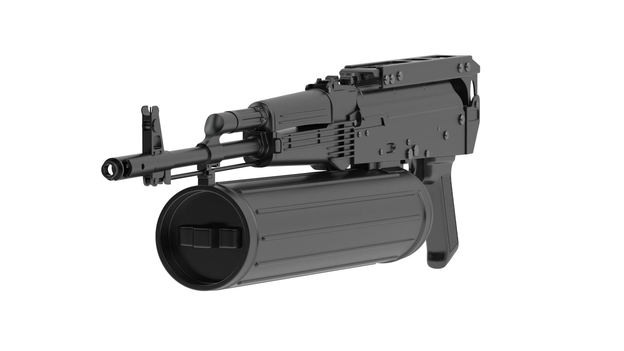 AK-74 PP1-9 Mag Assault Rifle 3D Model by frezzy