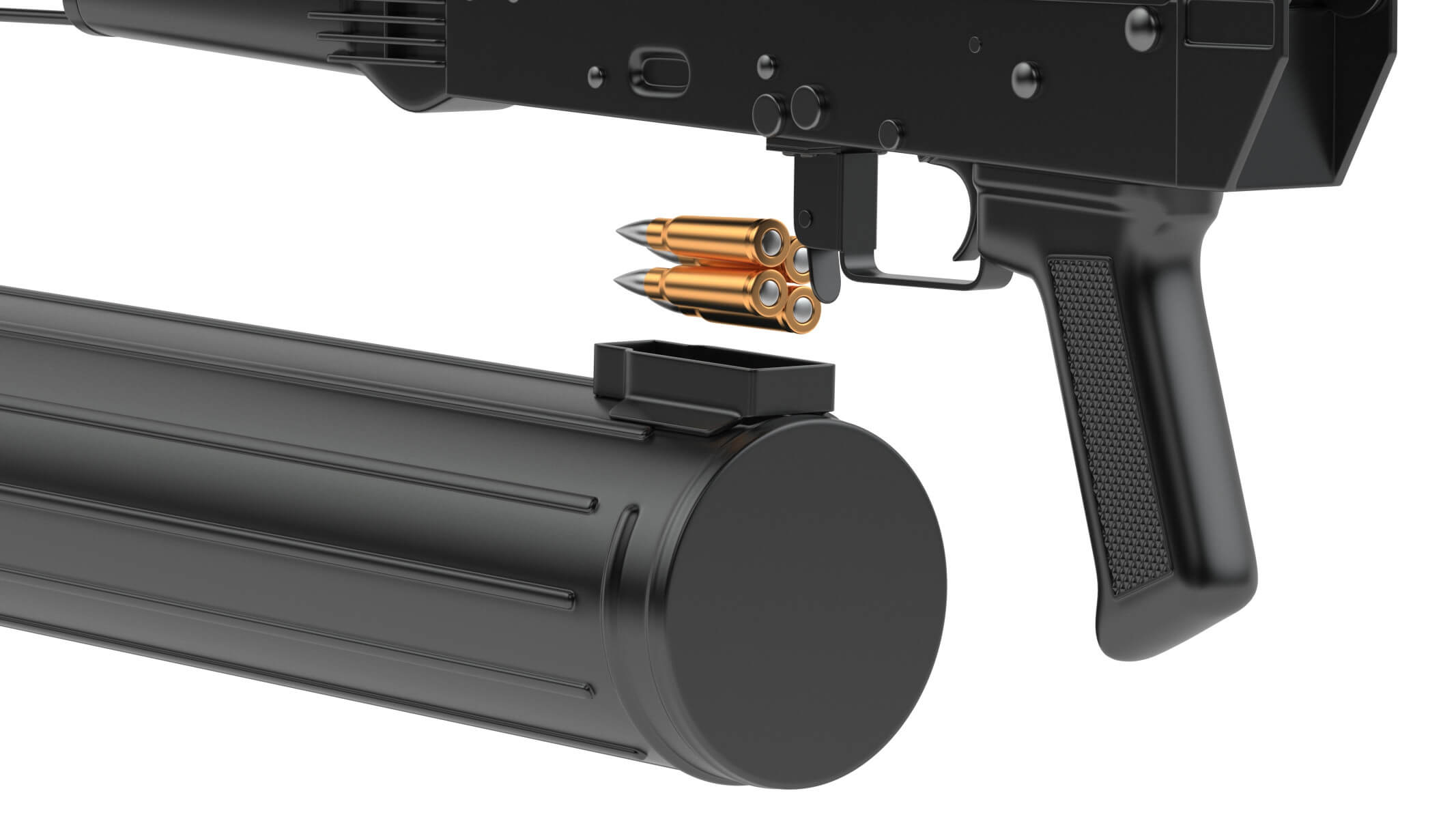 AK-74 PP1-9 Mag Assault Rifle 3D Model by frezzy