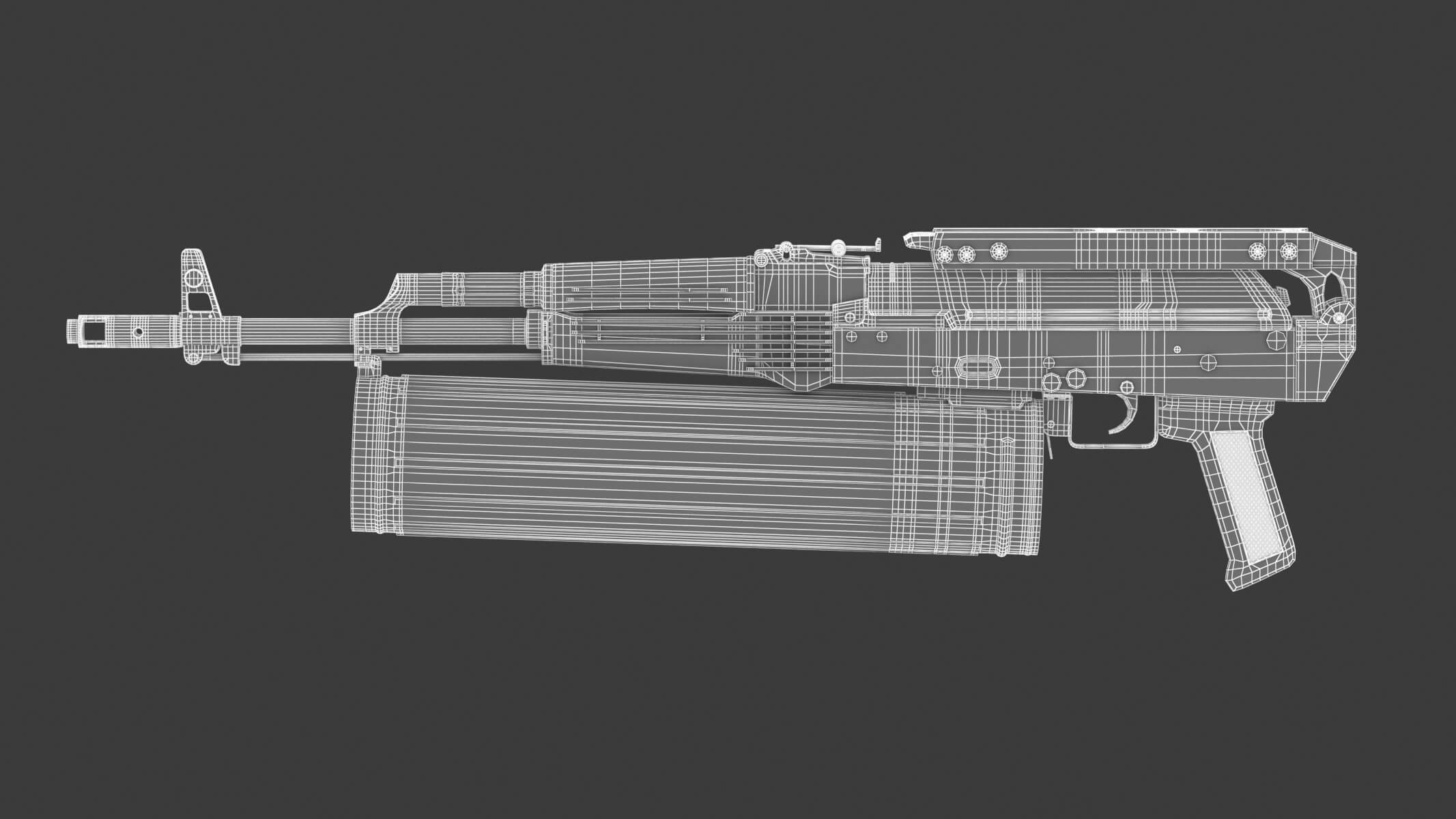 AK-74 PP1-9 Mag Assault Rifle 3D Model by frezzy