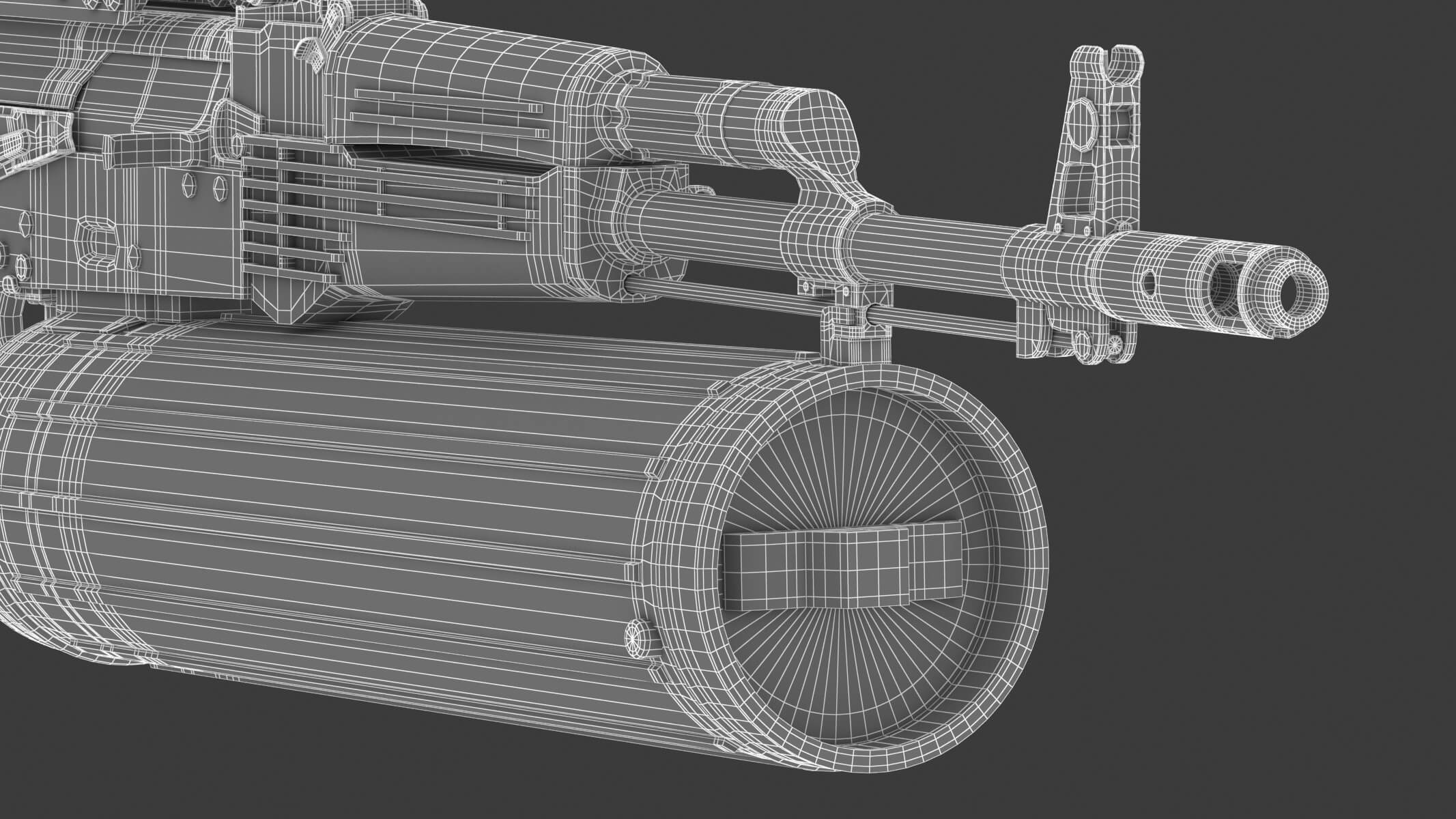 AK-74 PP1-9 Mag Assault Rifle 3D Model by frezzy