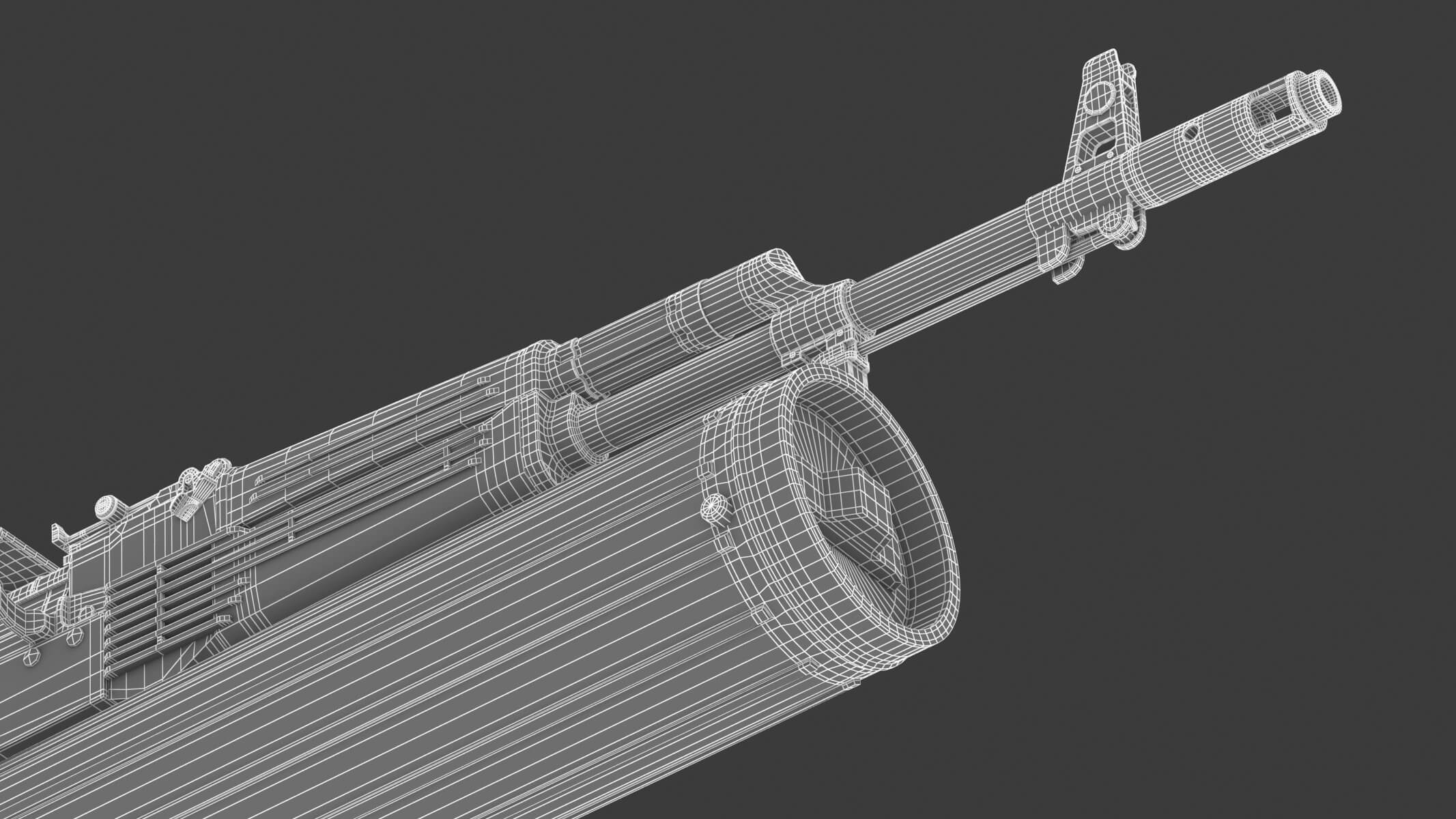 AK-74 PP1-9 Mag Assault Rifle 3D Model by frezzy