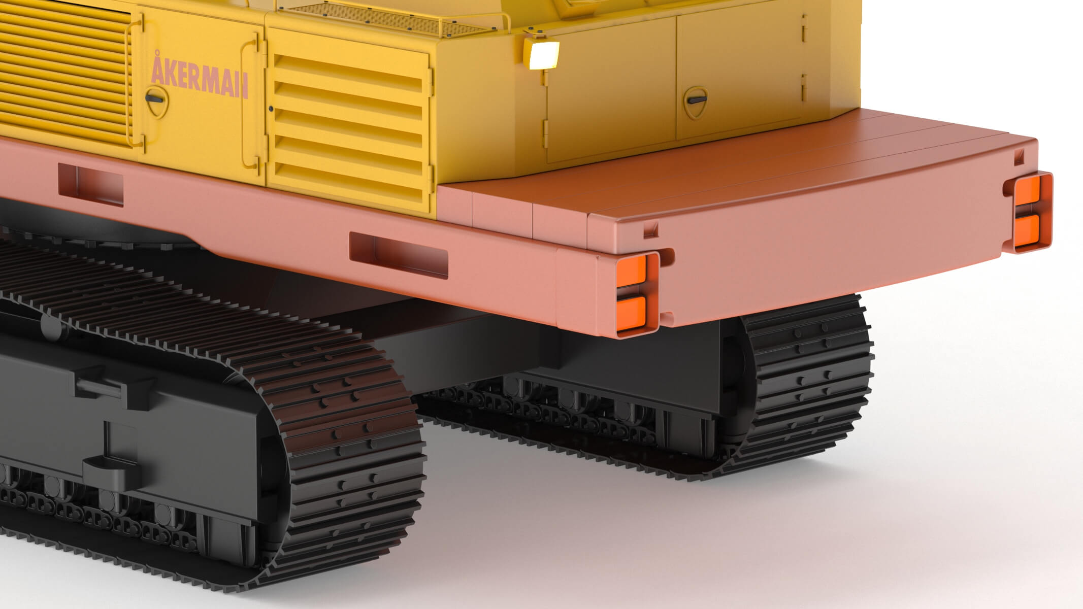 Akerman H25D Backhoe Excavator - 3D Model by frezzy