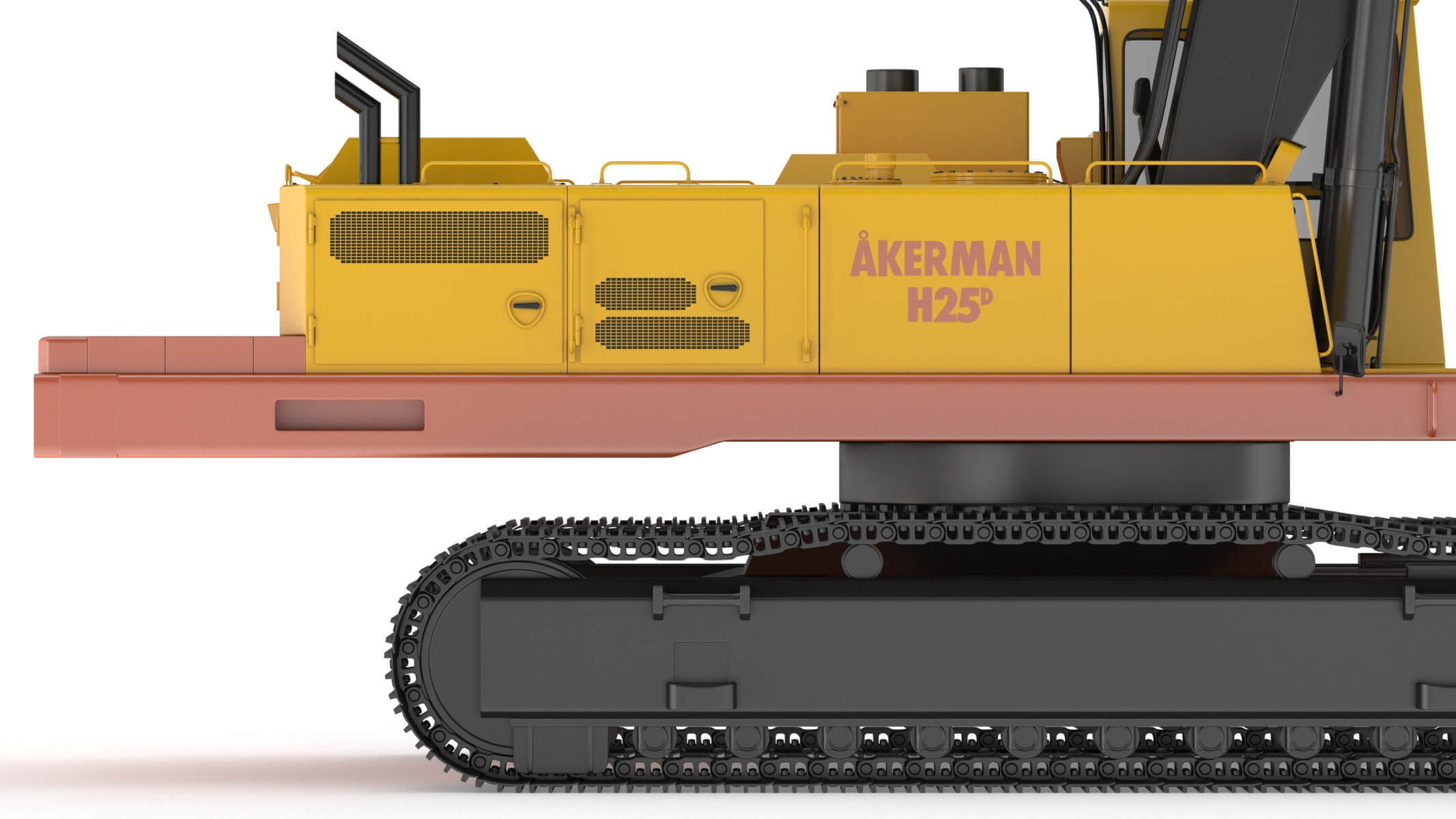 Akerman H25D Backhoe Excavator - 3D Model by frezzy