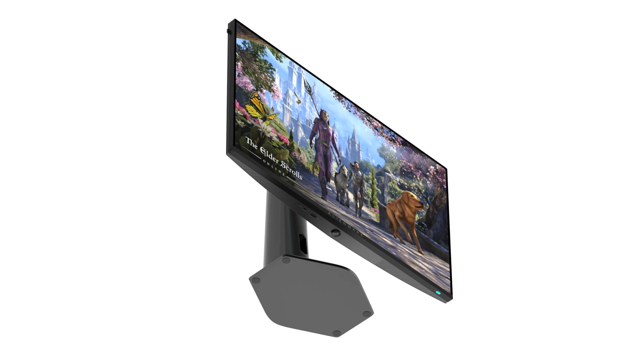 Alienware 27 4K Dual-Resolution Gaming Monitor 3D Model by frezzy