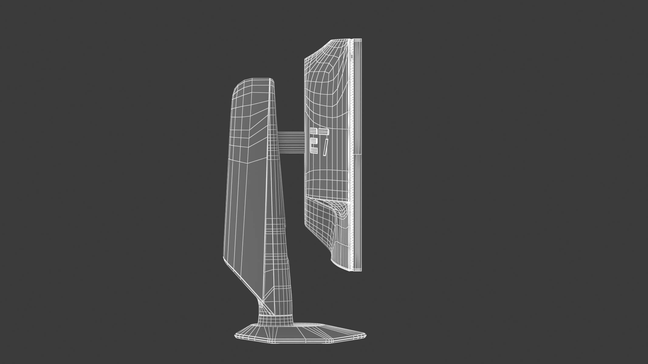 Alienware 27 4K Dual-Resolution Gaming Monitor 3D Model by frezzy