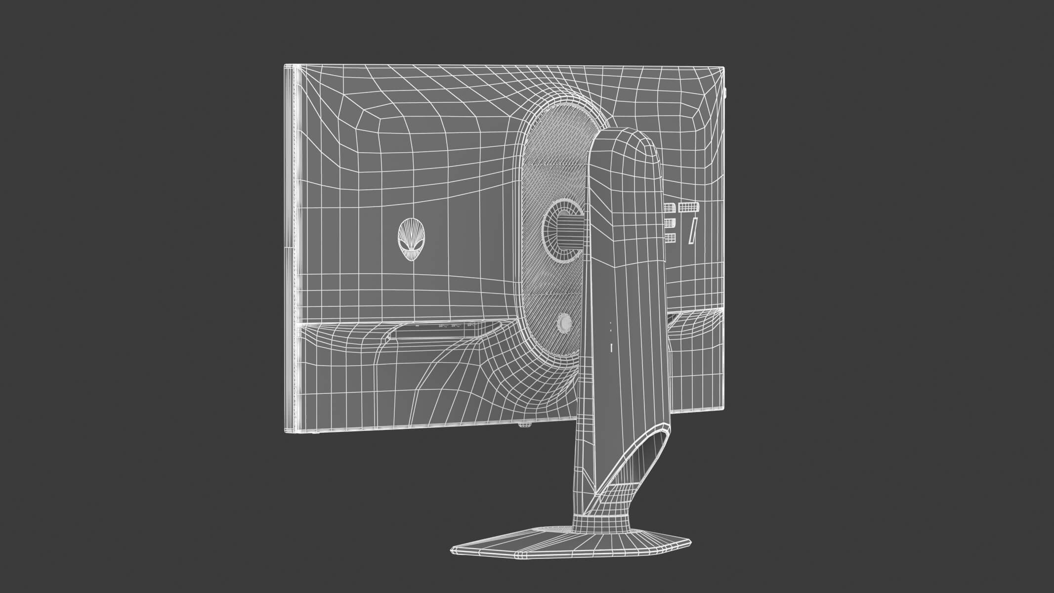 Alienware 27 4K Dual-Resolution Gaming Monitor 3D Model by frezzy