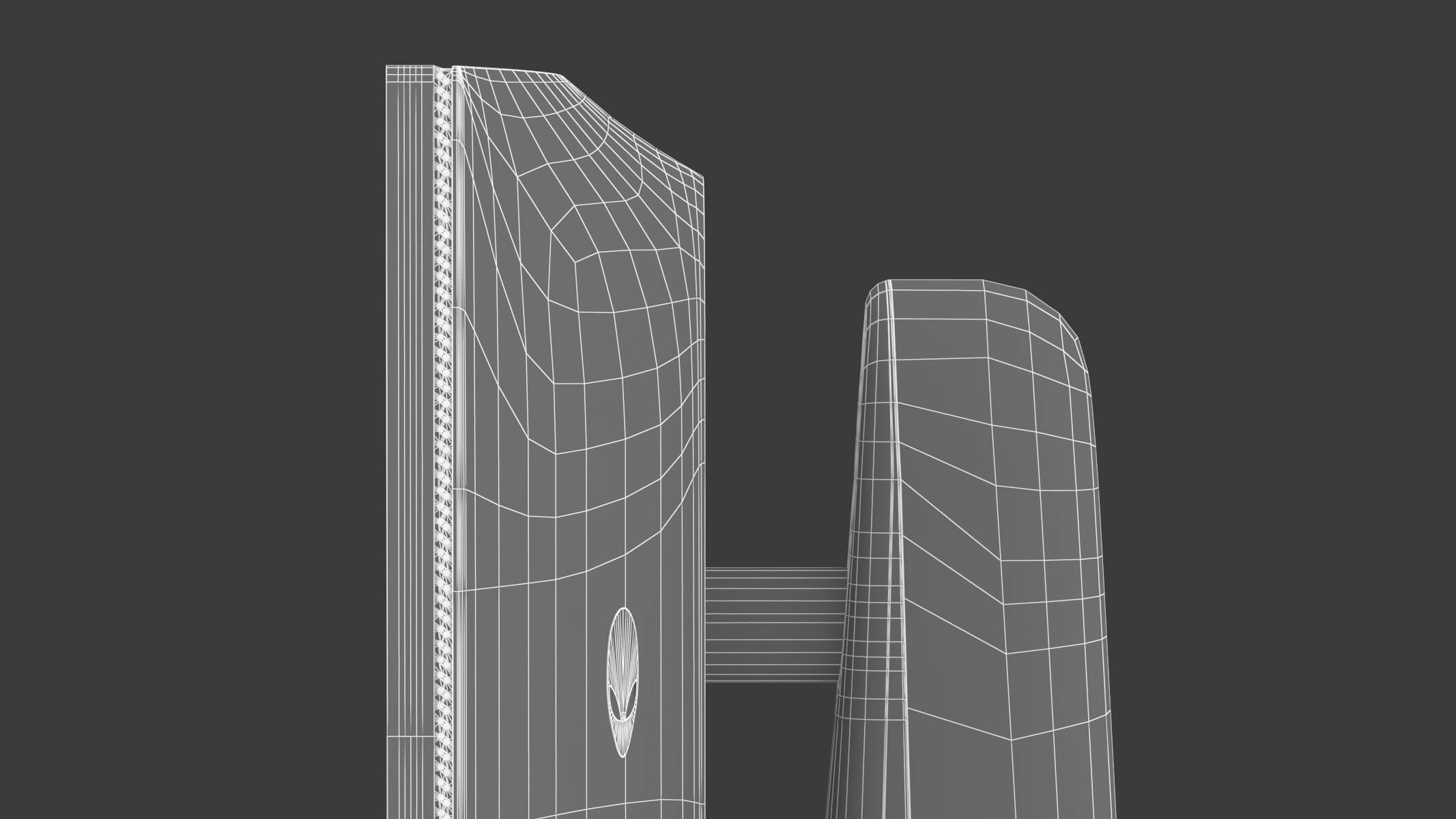 Alienware 27 4K Dual-Resolution Gaming Monitor 3D Model by frezzy