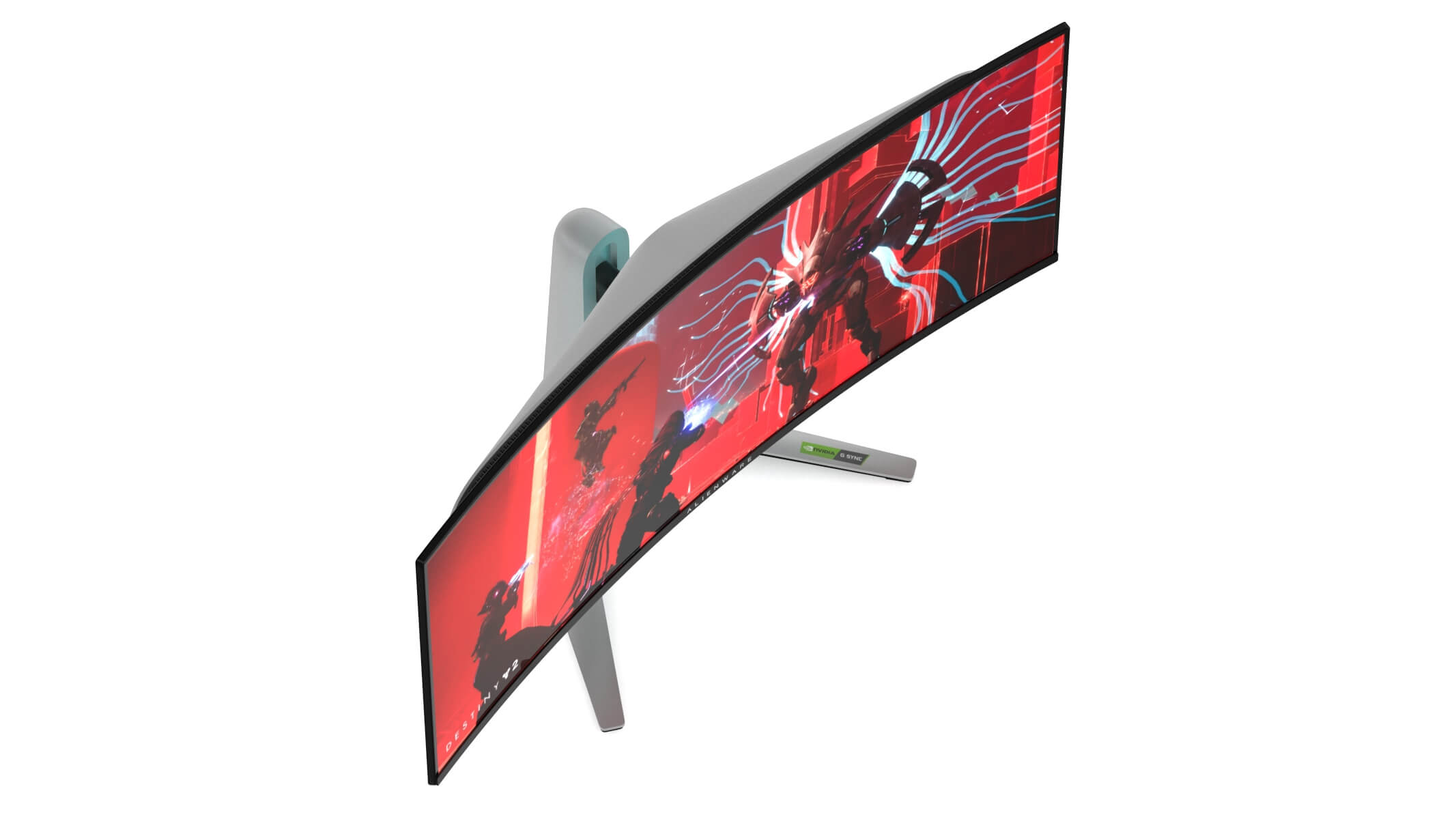 Alienware 34 Curved Qd-OLED Gaming Monitor 3D Model by frezzy