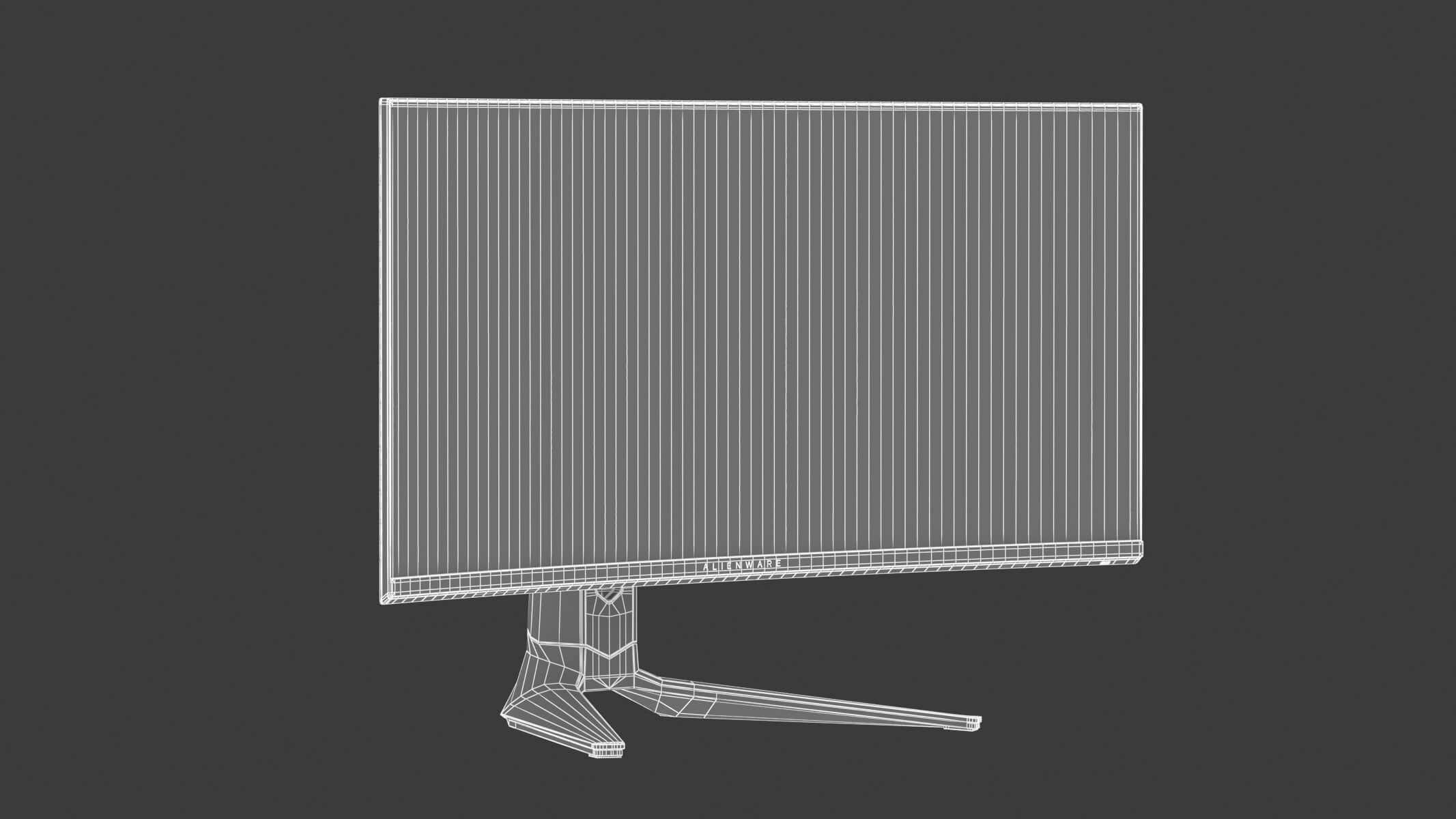 Alienware 34 Curved Qd-OLED Gaming Monitor 3D Model by frezzy