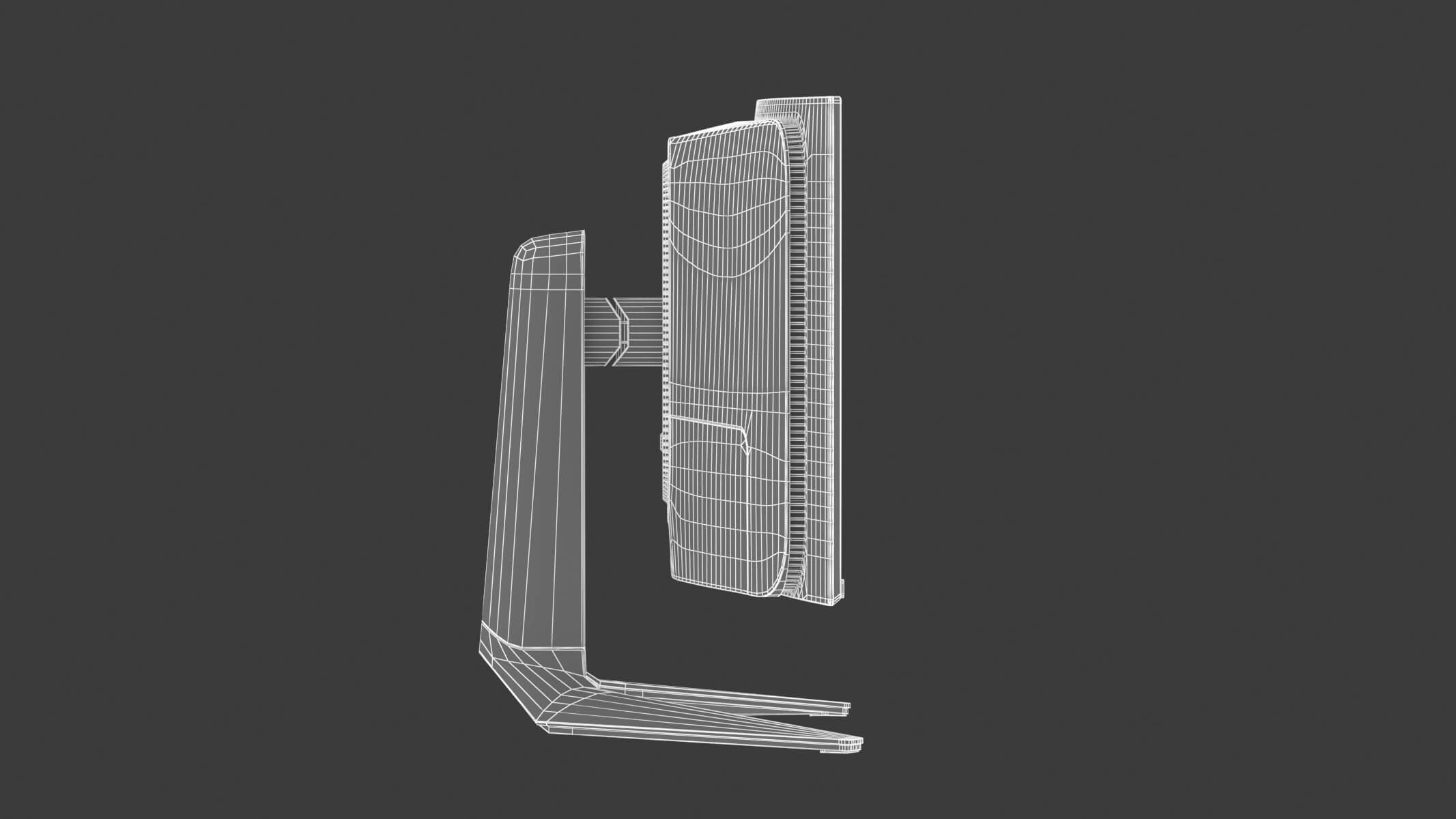 Alienware 34 Curved Qd-OLED Gaming Monitor 3D Model by frezzy