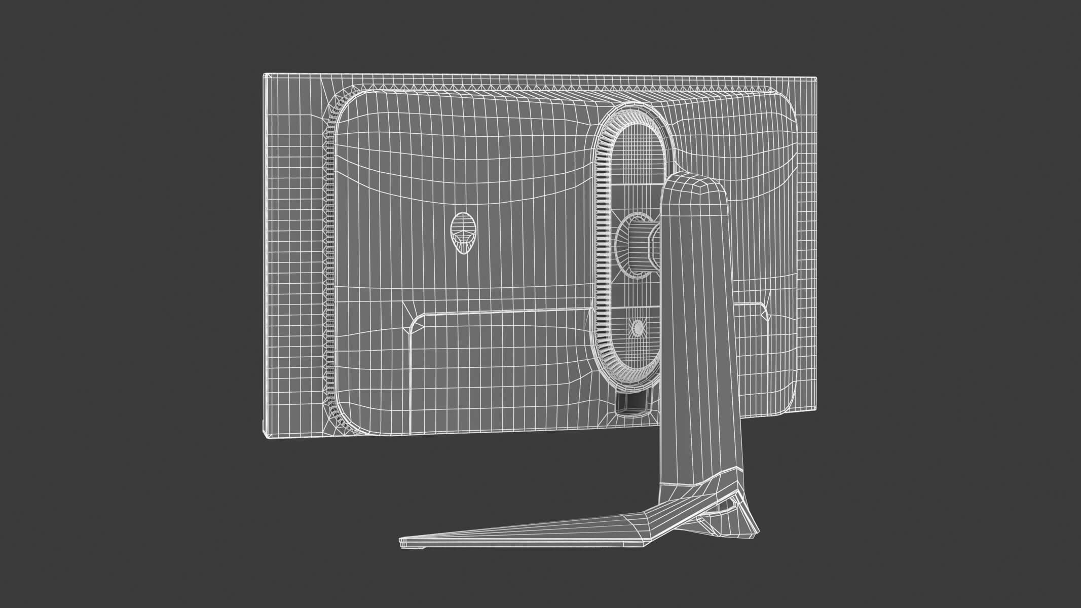 Alienware 34 Curved Qd-OLED Gaming Monitor 3D Model by frezzy