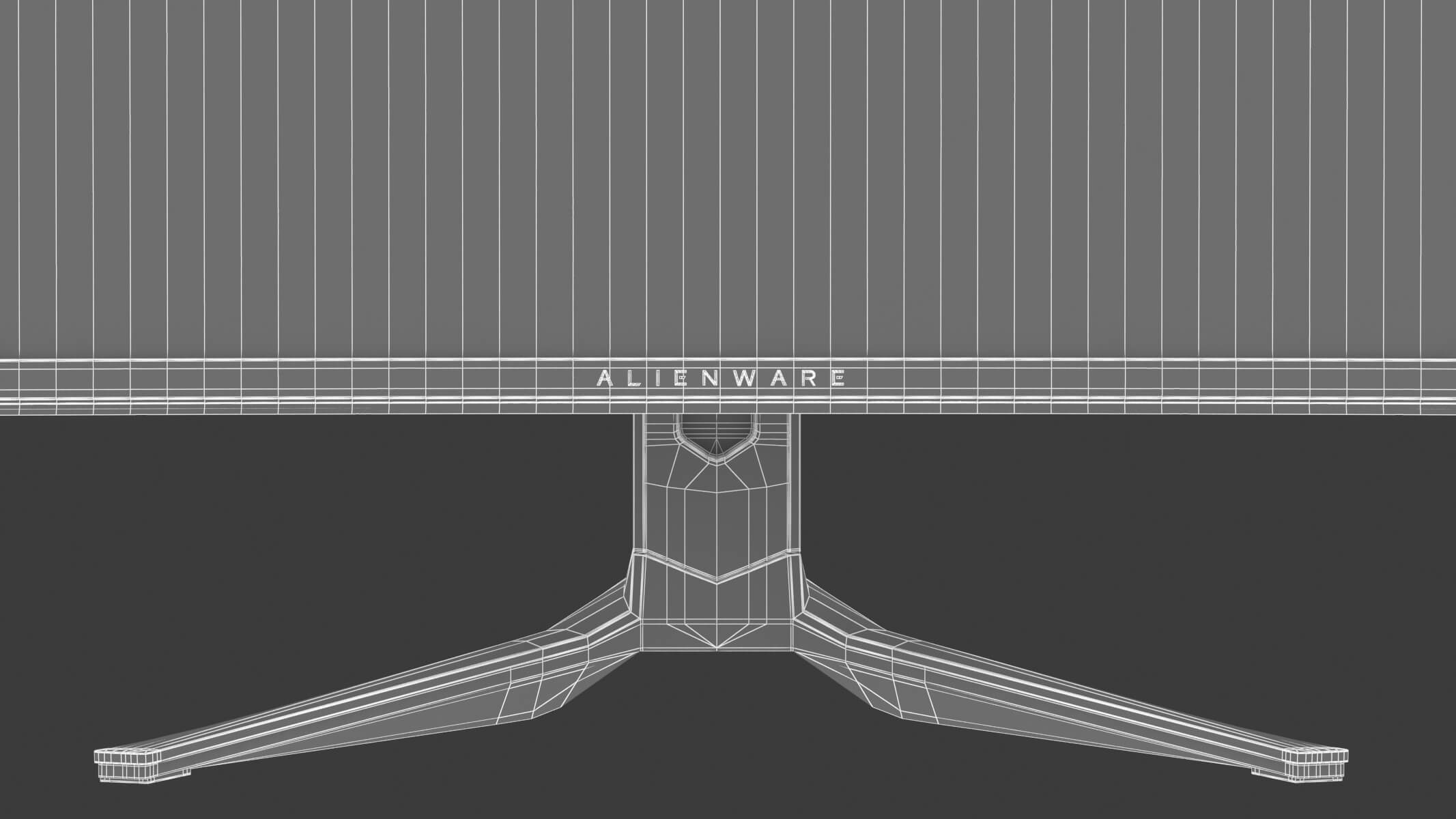 Alienware 34 Curved Qd-OLED Gaming Monitor 3D Model by frezzy