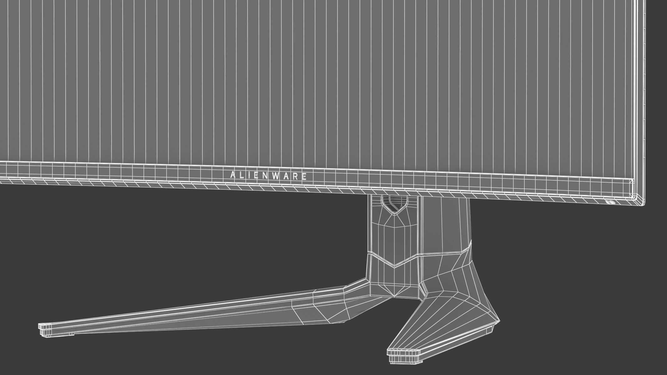 Alienware 34 Curved Qd-OLED Gaming Monitor 3D Model by frezzy