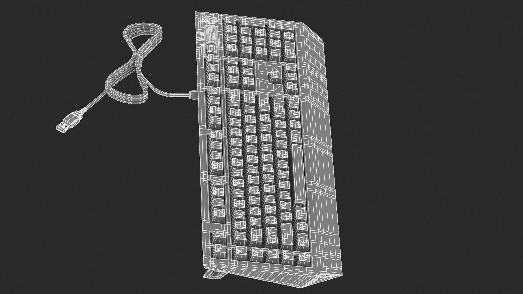 Alienware Pro Gaming Keyboard AW768 - 3D Model by frezzy