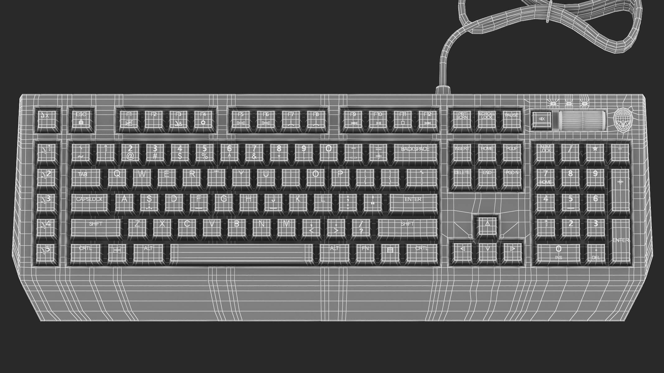 Alienware Pro Gaming Keyboard AW768 - 3D Model by frezzy