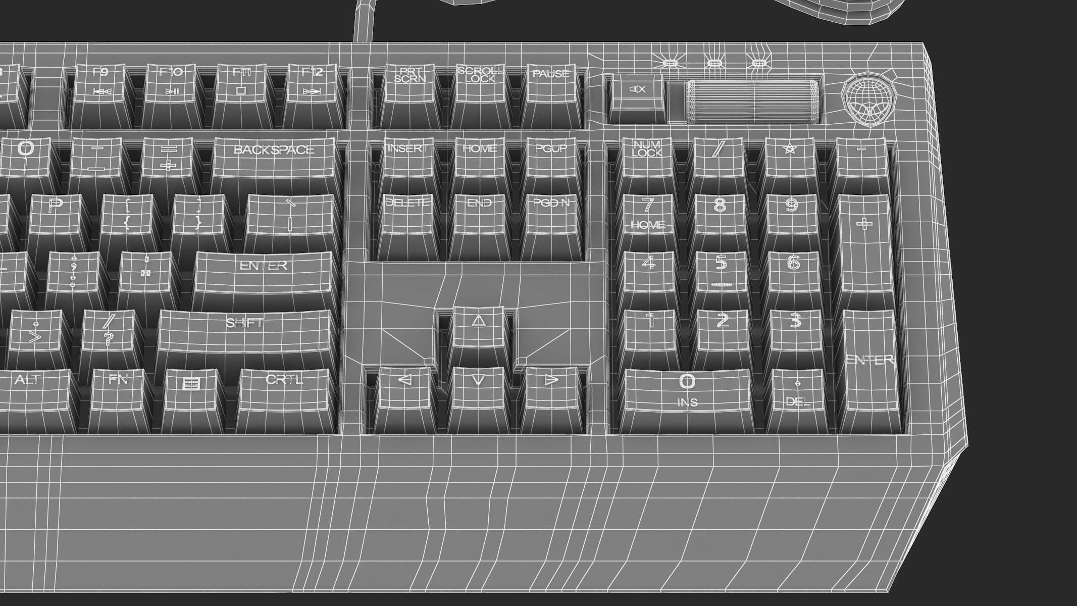 Alienware Pro Gaming Keyboard AW768 - 3D Model by frezzy