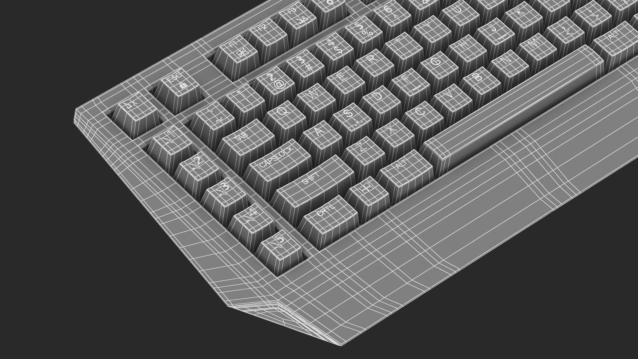 Alienware Pro Gaming Keyboard AW768 - 3D Model by frezzy