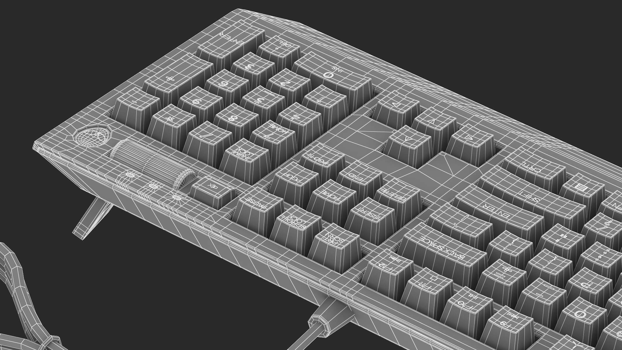 Alienware Pro Gaming Keyboard AW768 - 3D Model by frezzy