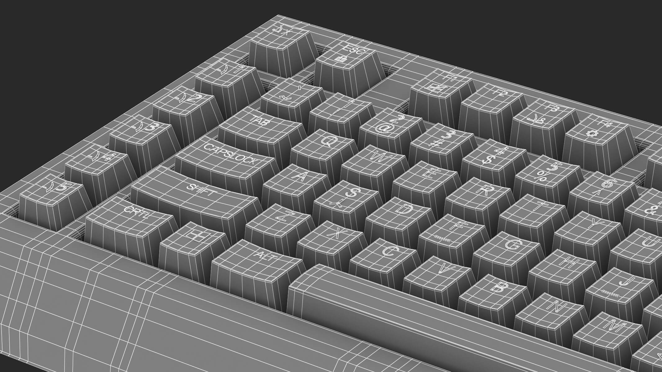 Alienware Pro Gaming Keyboard AW768 - 3D Model by frezzy
