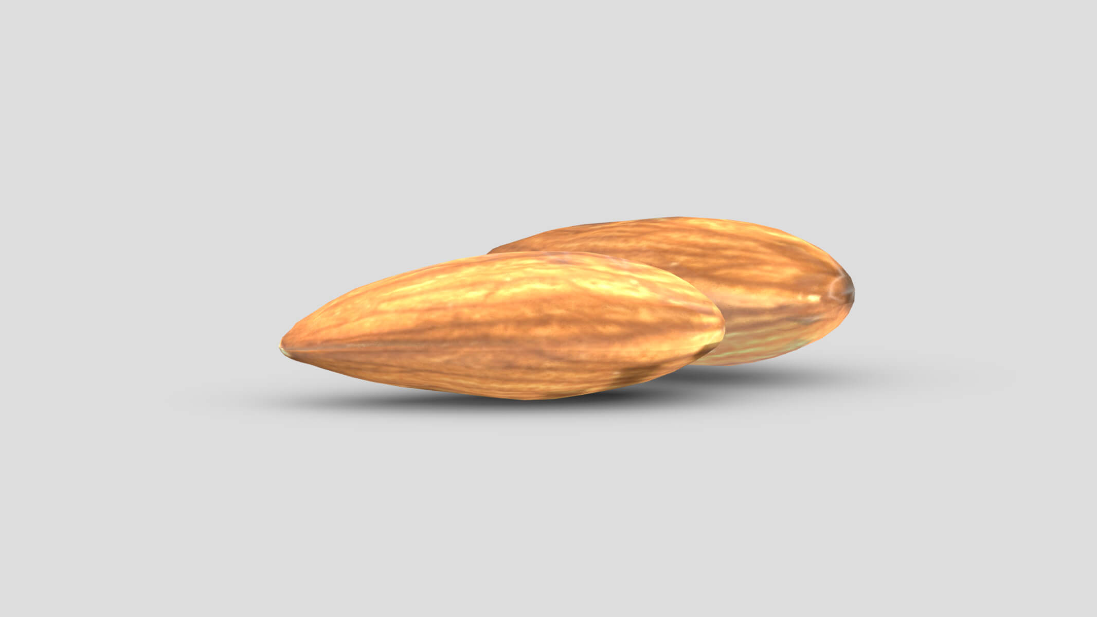 Almond Low Poly - 3D Model by frezzy