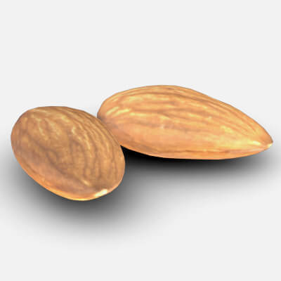 Almond Low Poly - 3D Model by frezzy
