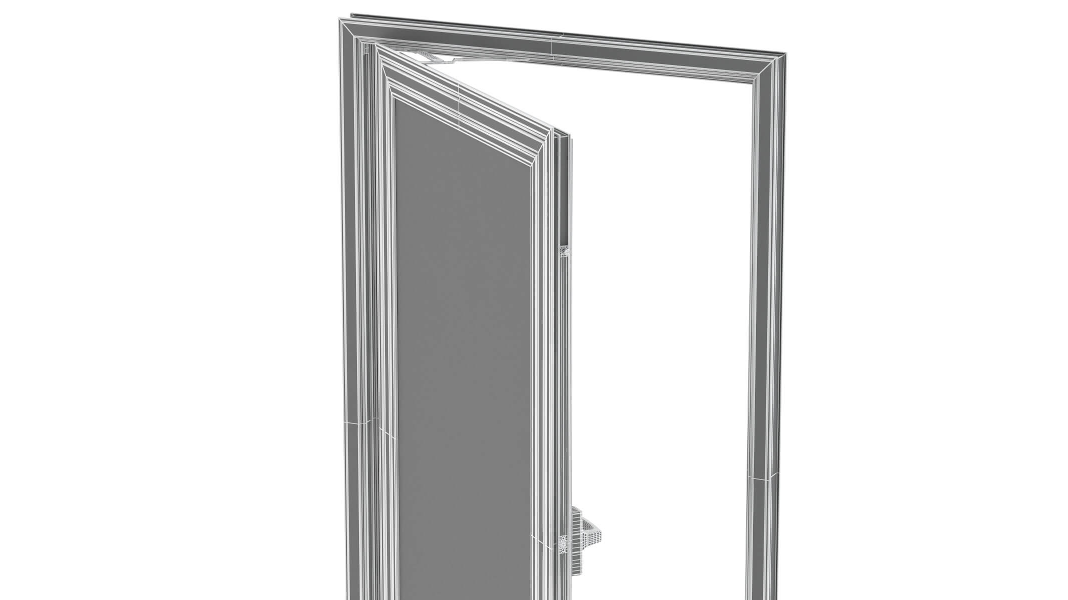 Aluminium Door 01 - 3D Model by frezzy