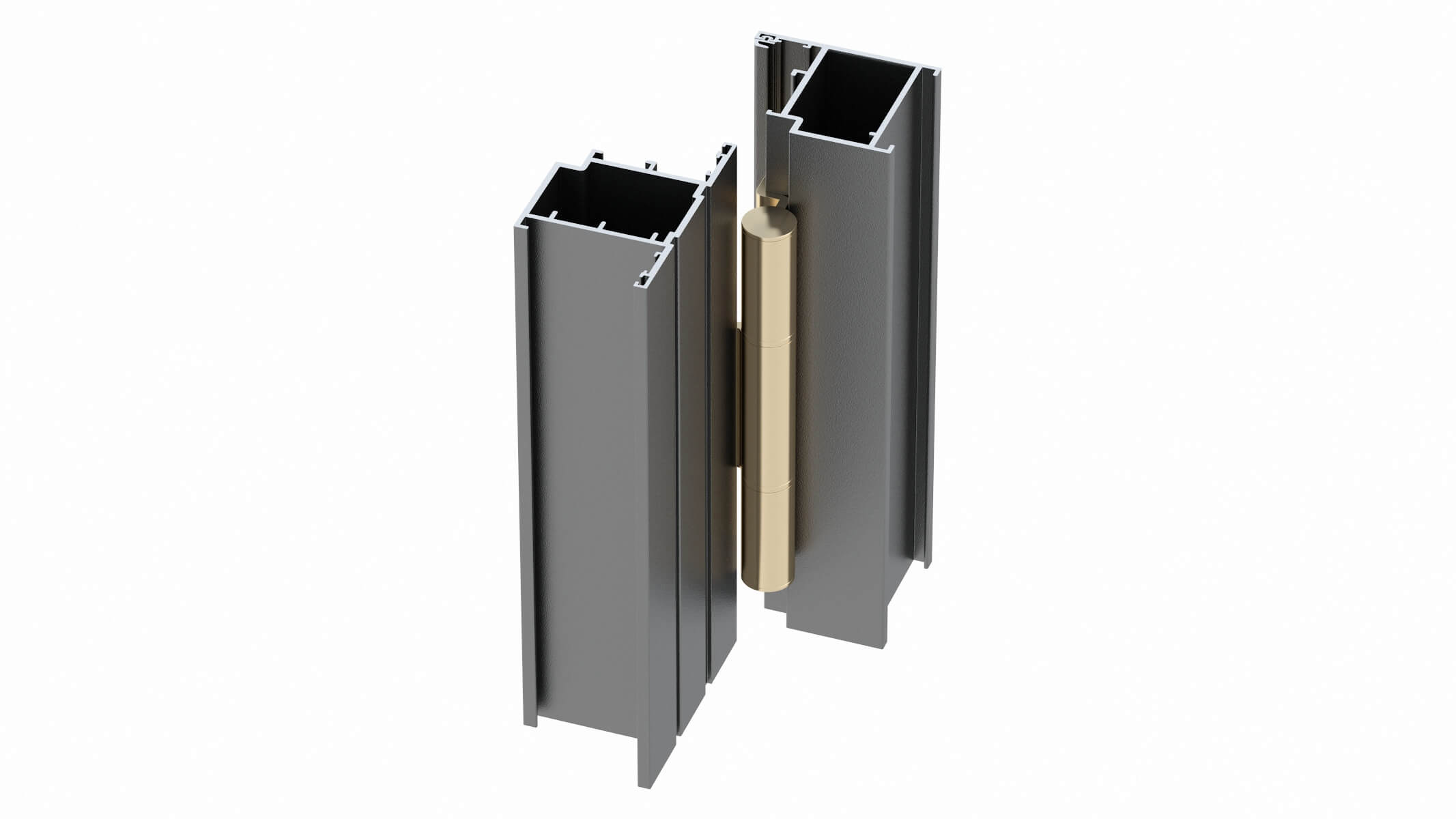 Aluminium Door Hinge - 3D Model by frezzy