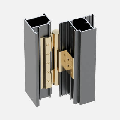 Aluminium Door Hinge - 3D Model by frezzy