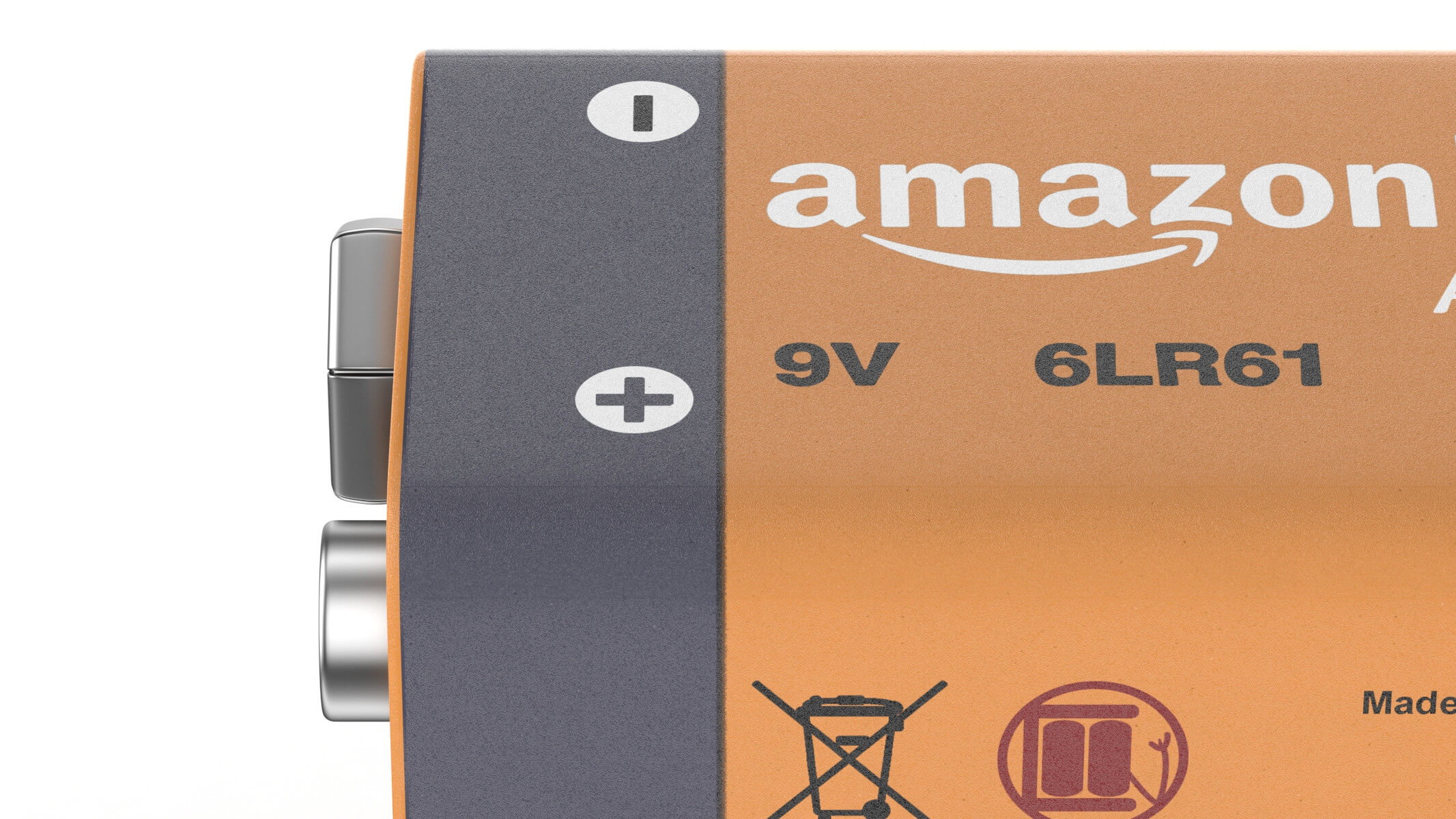 Amazon Basics 9 Volt Battery - 3D Model by frezzy