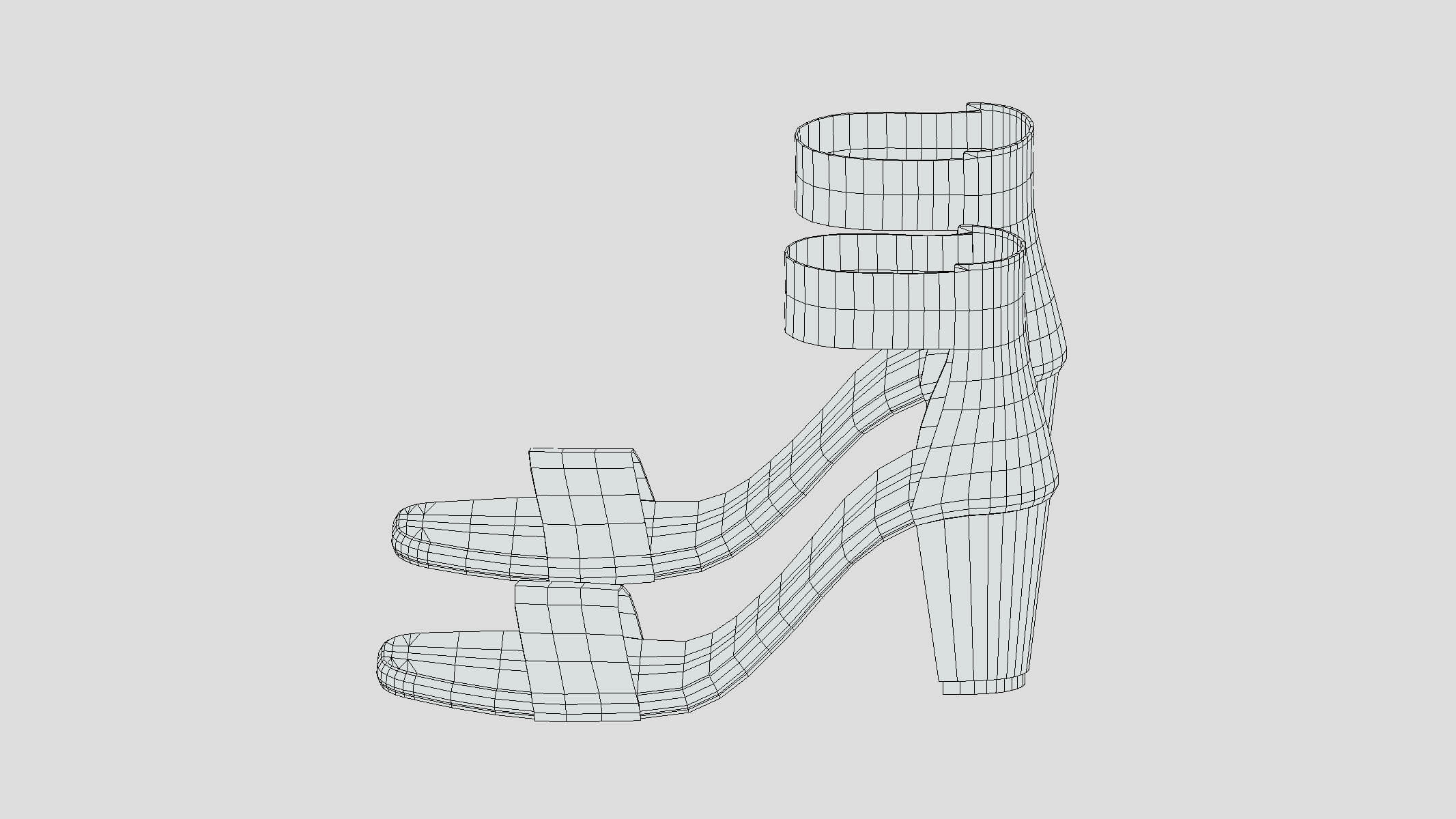 Ankle Strap Low Poly - 3D Model by frezzy