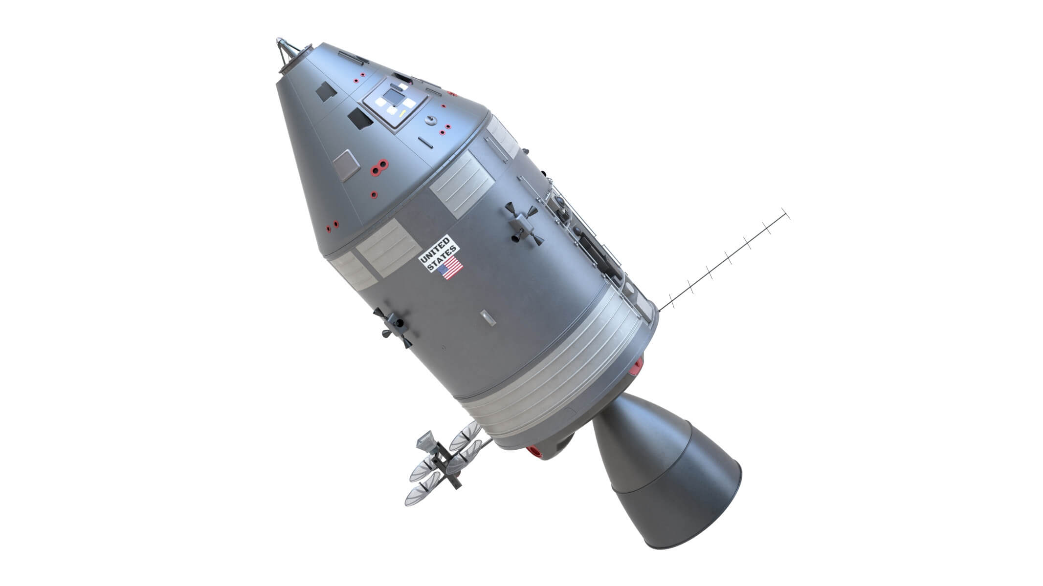 Apollo Spacecraft 2 - 3D Model by frezzy