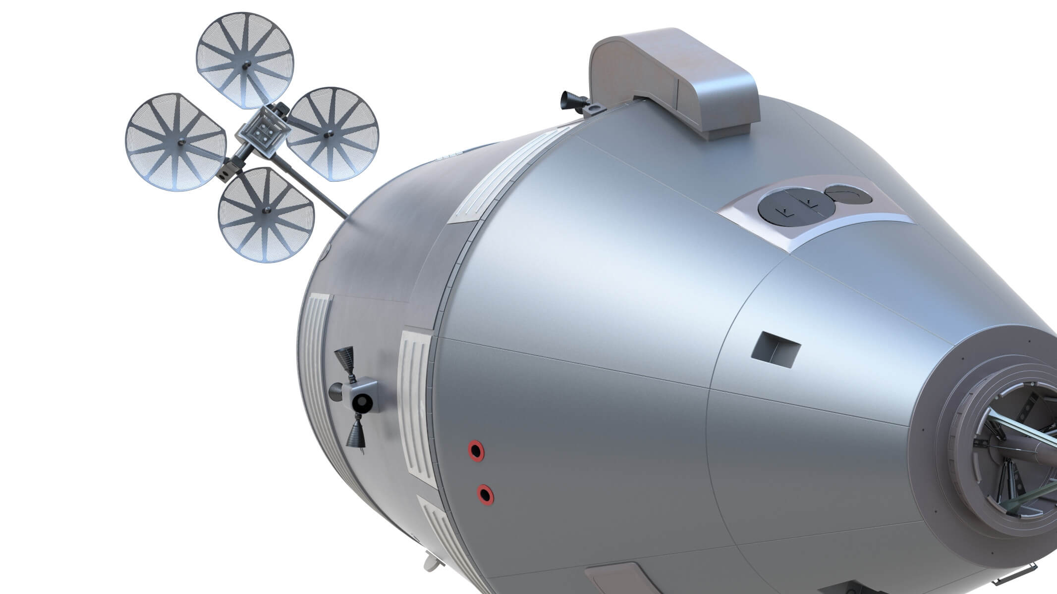 Apollo Spacecraft 2 - 3D Model by frezzy