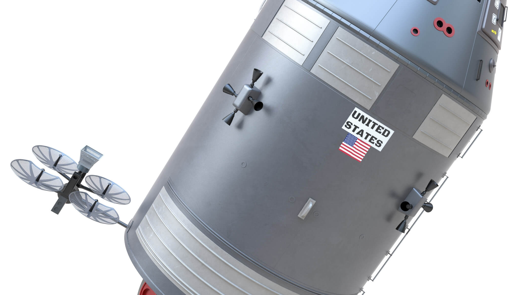Apollo Spacecraft 2 - 3D Model by frezzy