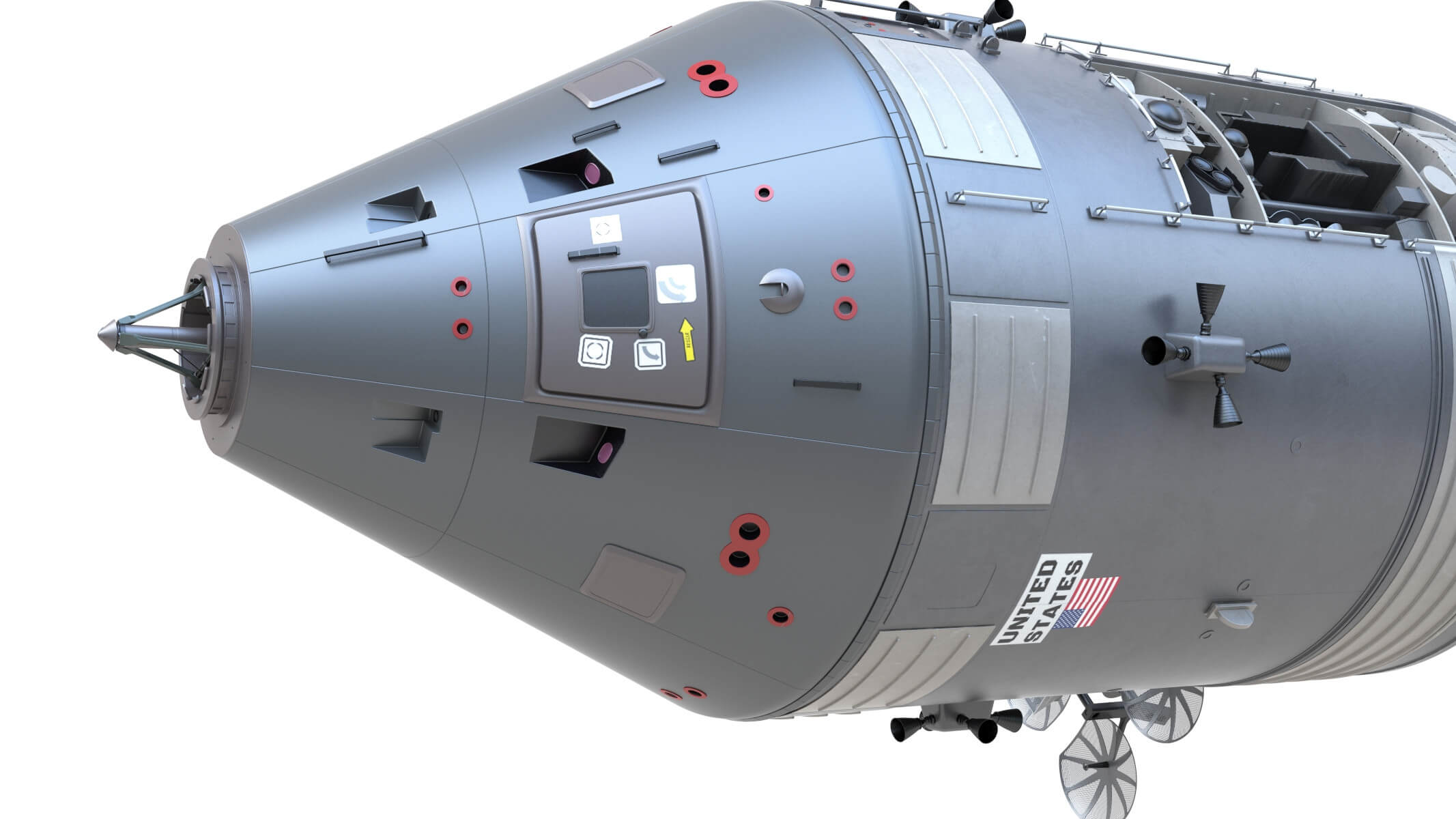 Apollo Spacecraft 2 - 3D Model by frezzy