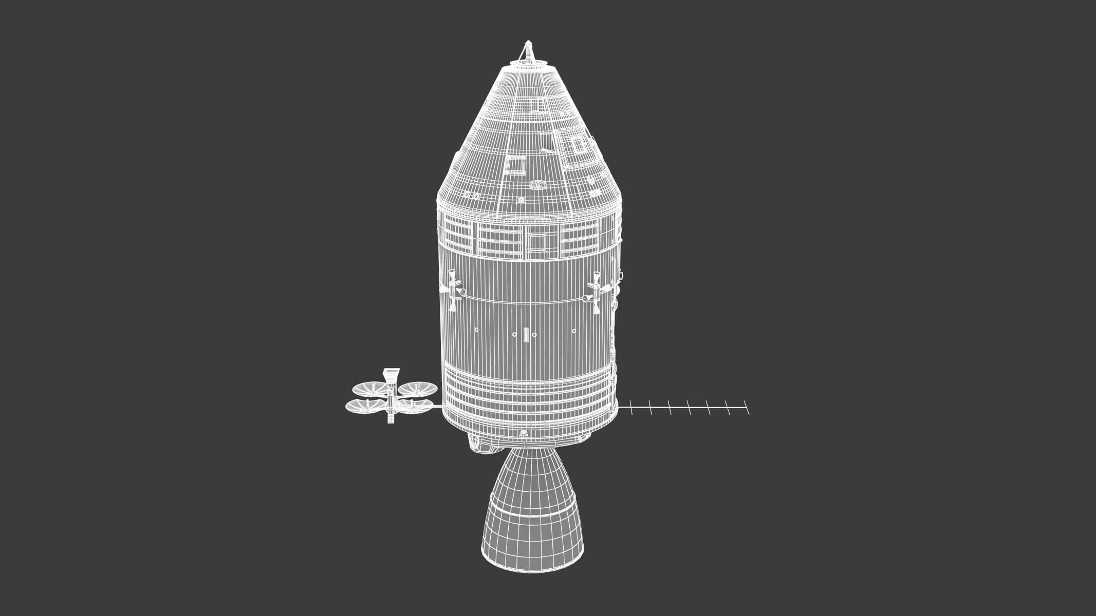 Apollo Spacecraft 2 - 3D Model by frezzy