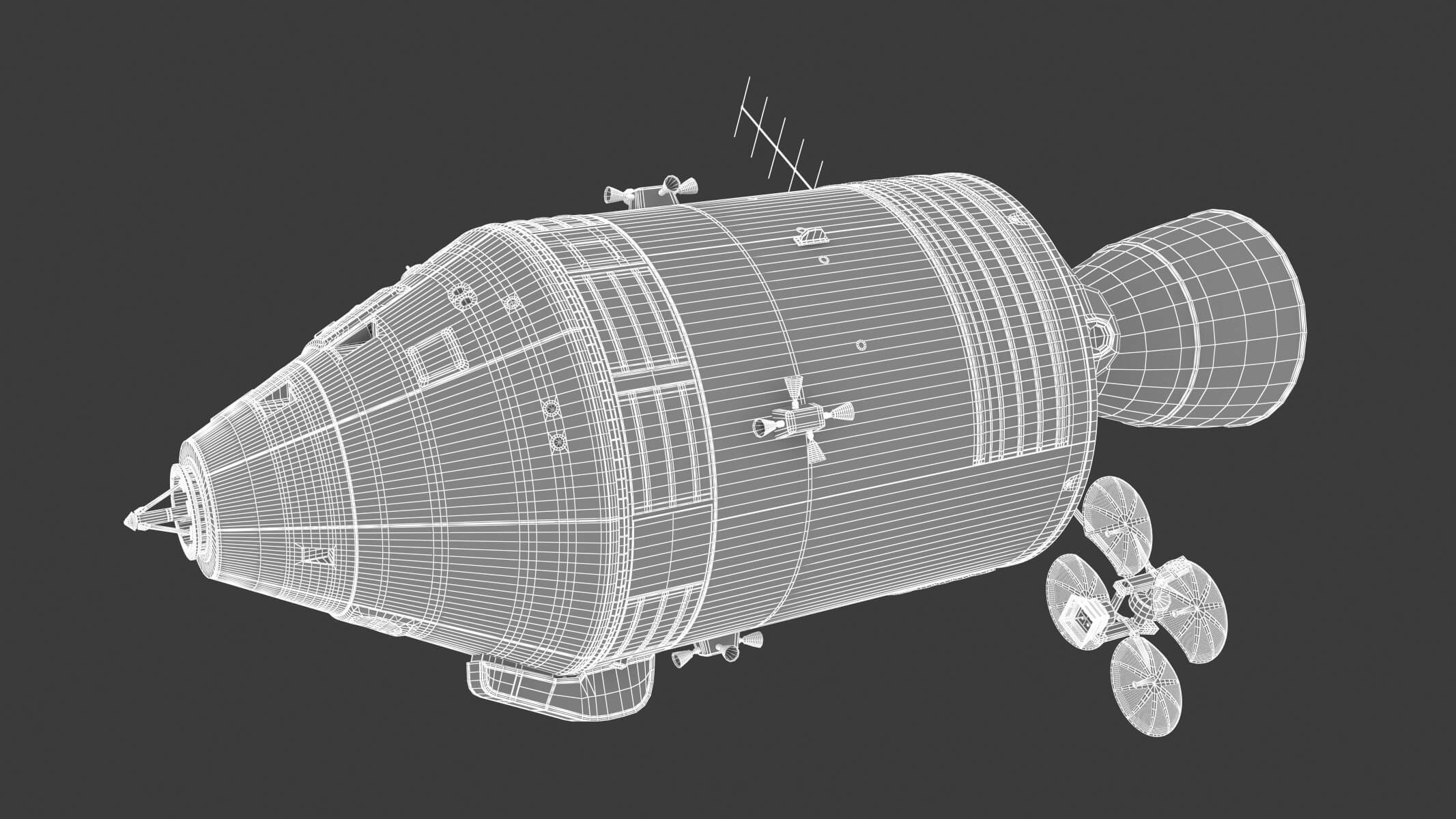 Apollo Spacecraft 2 - 3D Model by frezzy