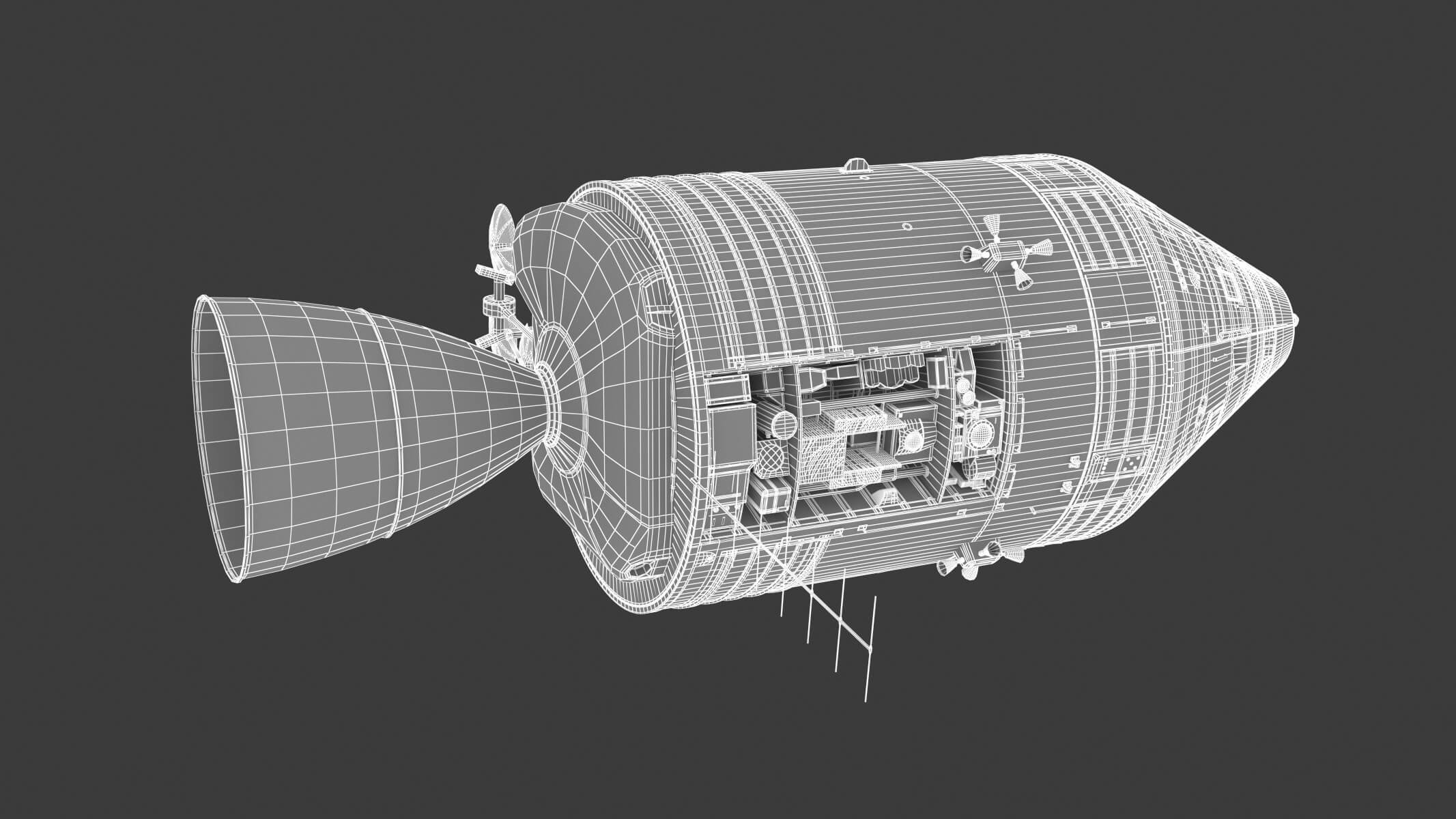 Apollo Spacecraft 2 - 3D Model by frezzy