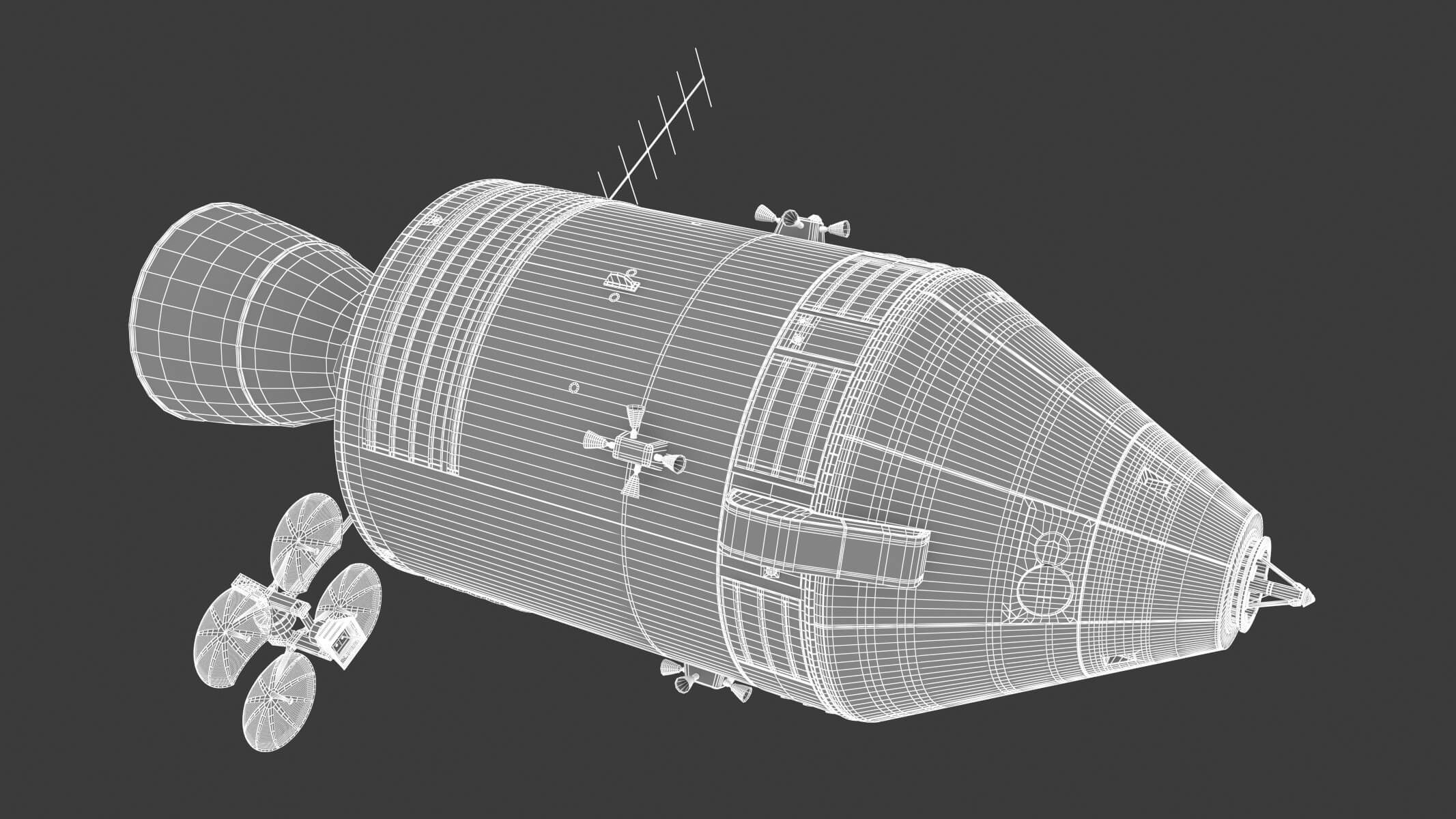 Apollo Spacecraft 2 - 3D Model by frezzy