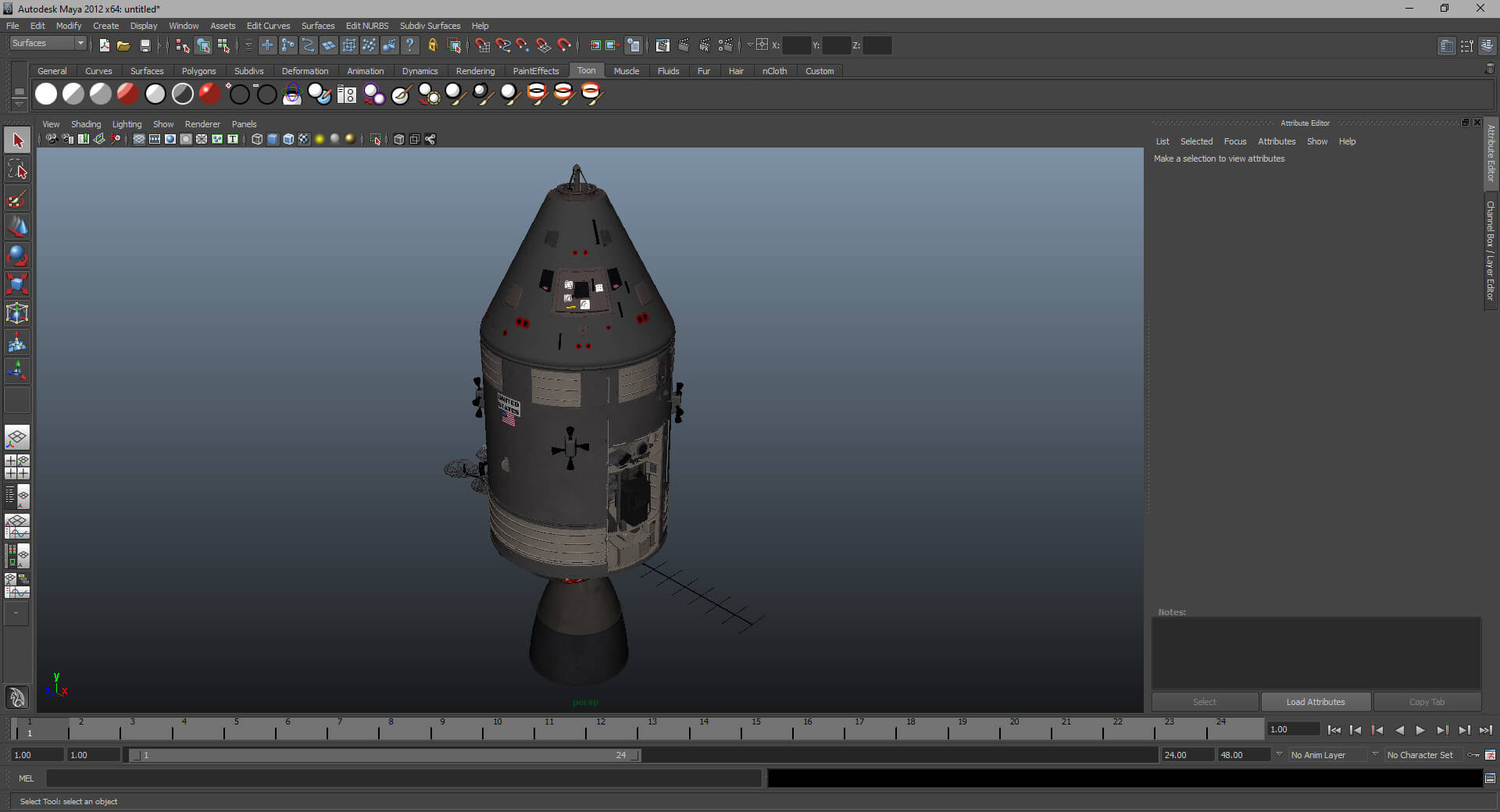 Apollo Spacecraft 2 - 3D Model by frezzy