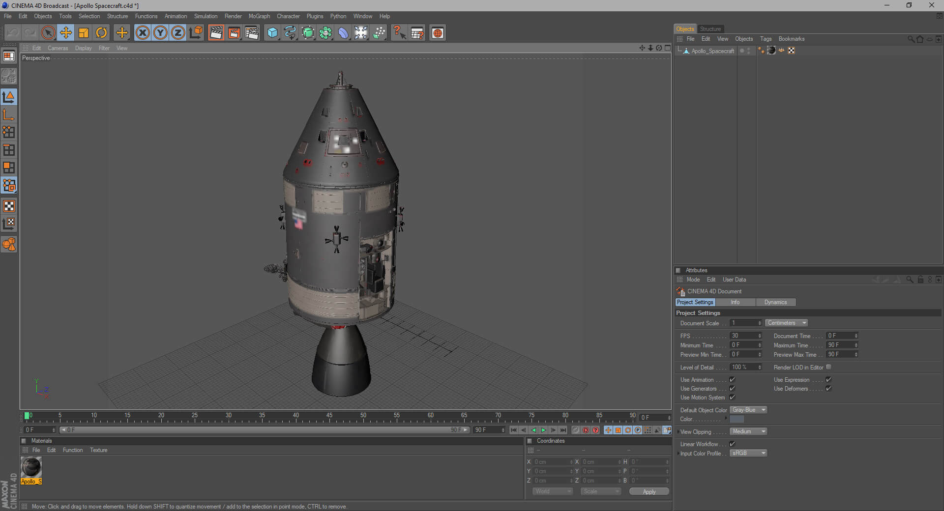 Apollo Spacecraft 2 - 3D Model by frezzy