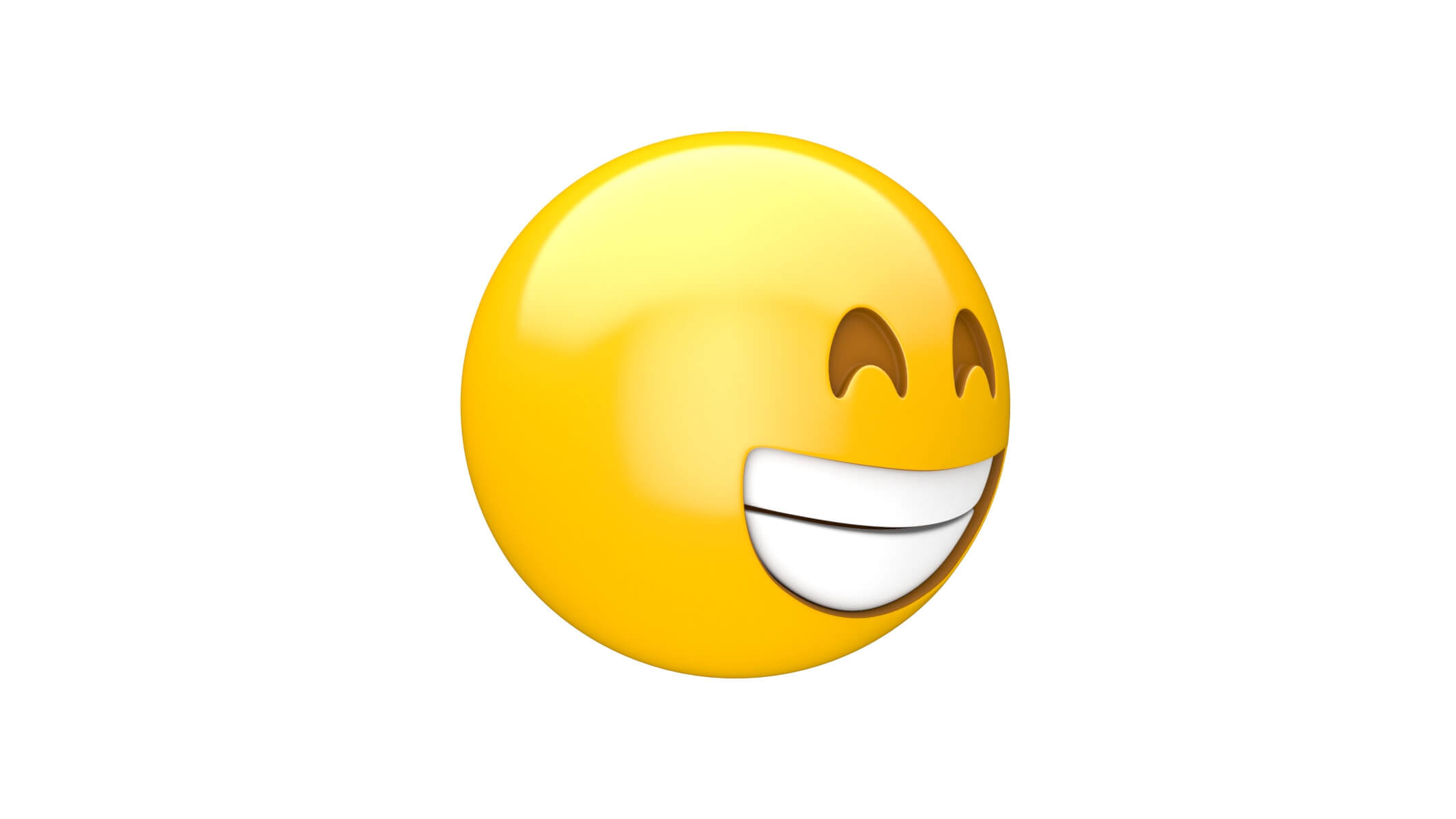 Beaming Face With Smiling Eyes - 3D Model by frezzy