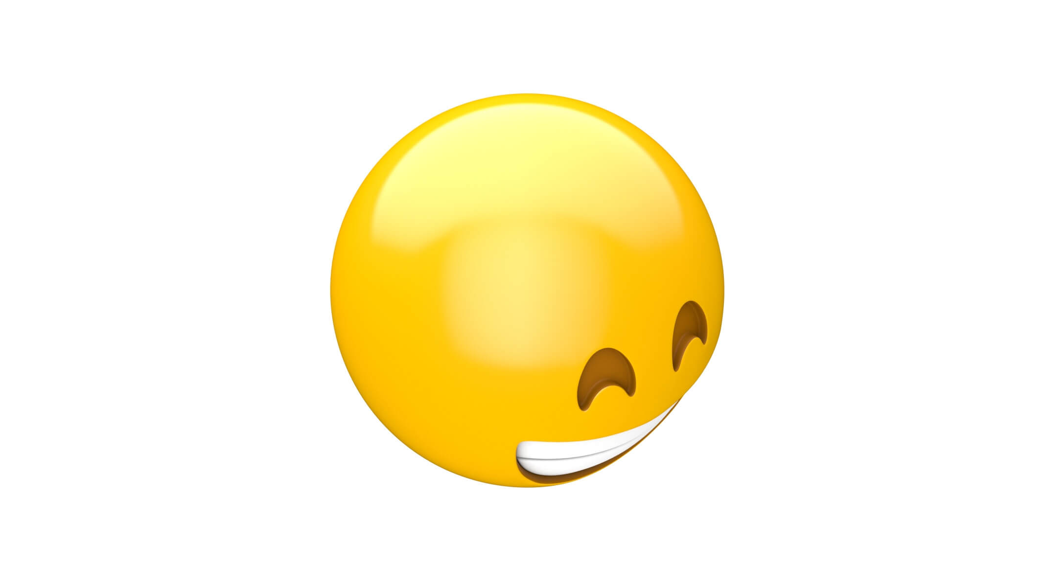 Beaming Face With Smiling Eyes - 3D Model by frezzy