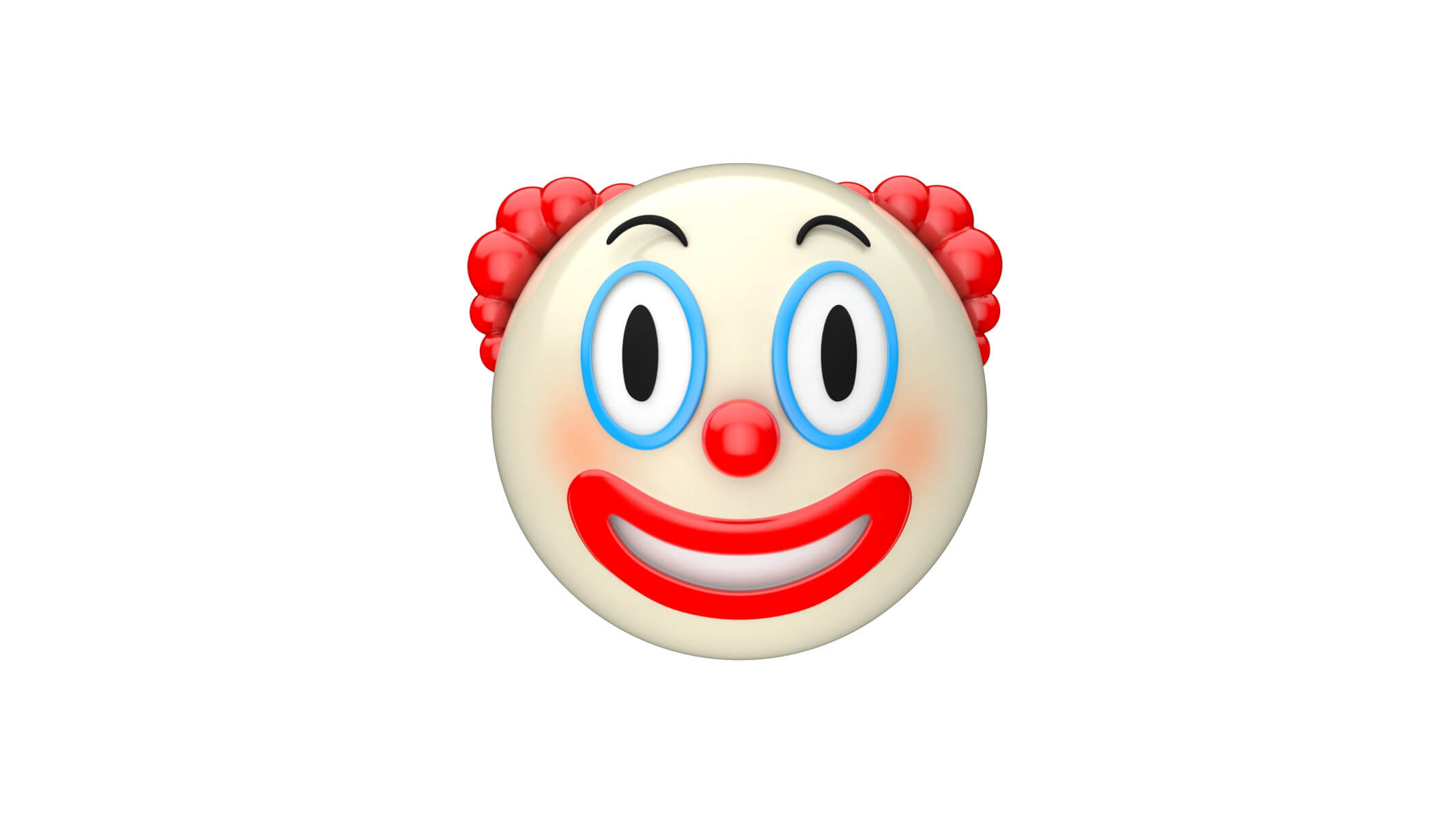 Apple Clown Face - 3D Model by frezzy